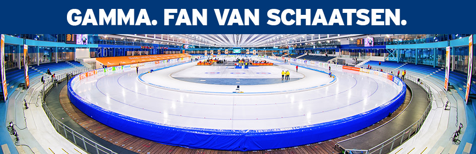 GAMMA. Fan van schaatsen.