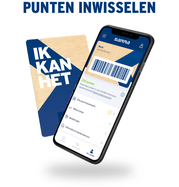 De GAMMA Voordeelpas: spaar punten, ontvang korting