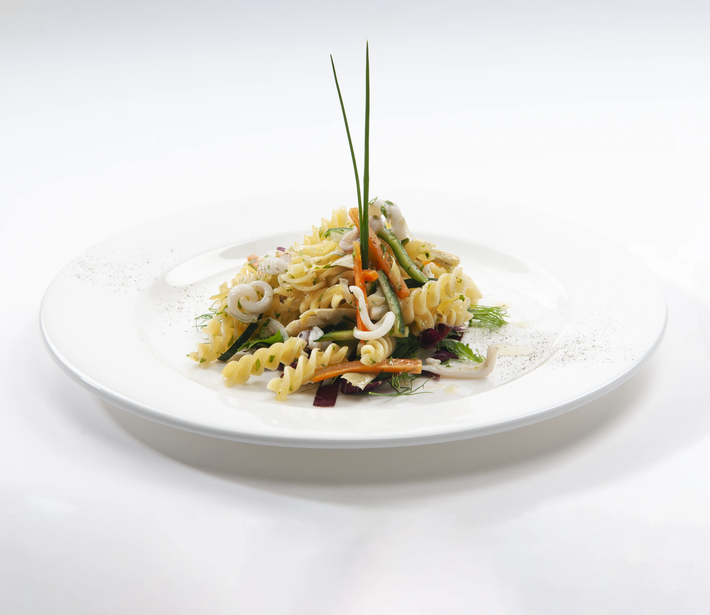 Fusilli Salad with Vegetables and Squid | Barilla