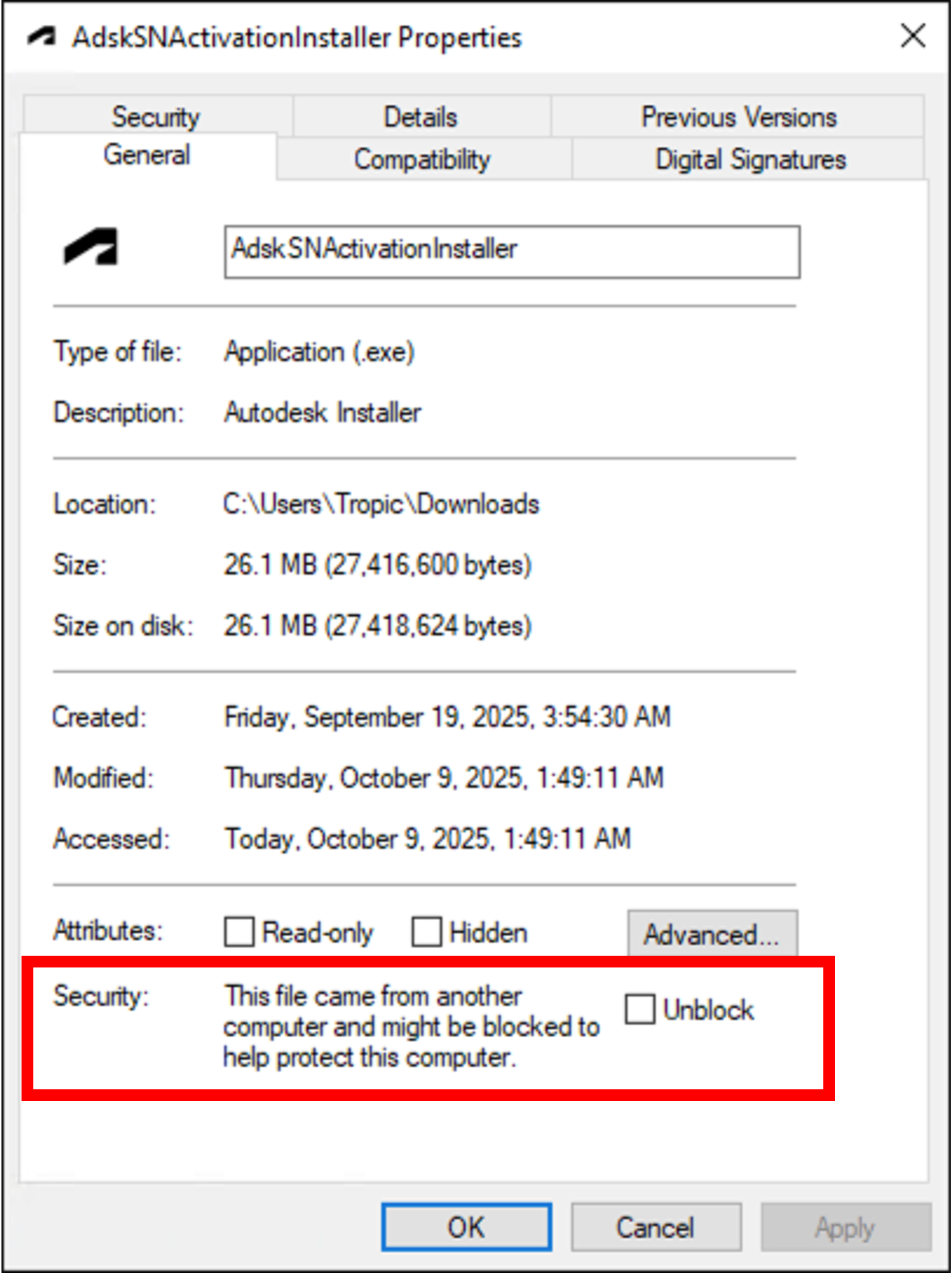 Autodesk Serial Number Activation Support Component download