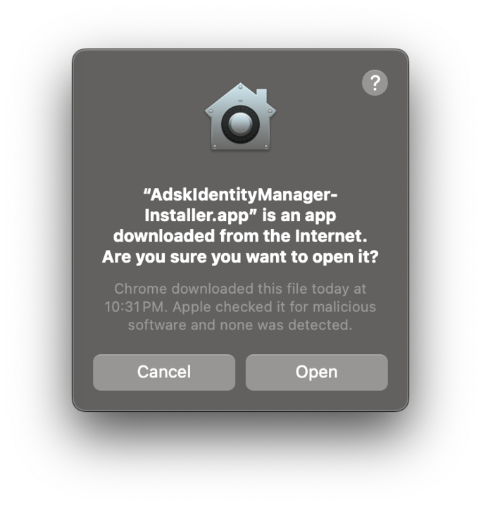 Autodesk Identity Manager component update for product versions 2024 and beyond (MacOS)