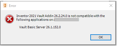 Guide: Vault Client "is not compatible with the following applications on" when trying to ...