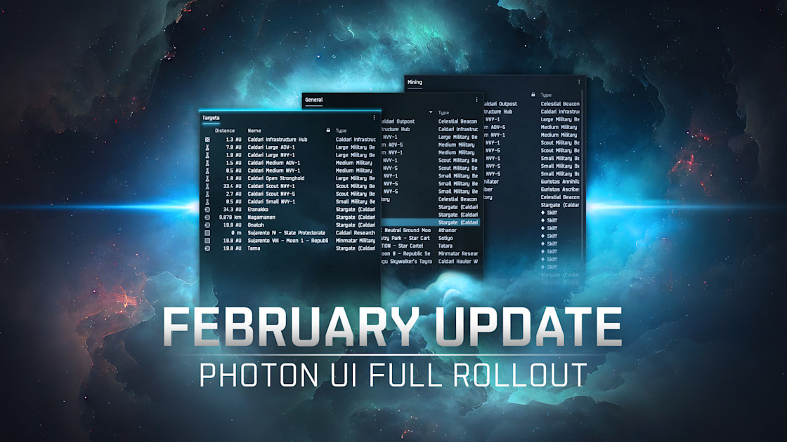 February Update - Photon UI Full Rollout | EVE Online