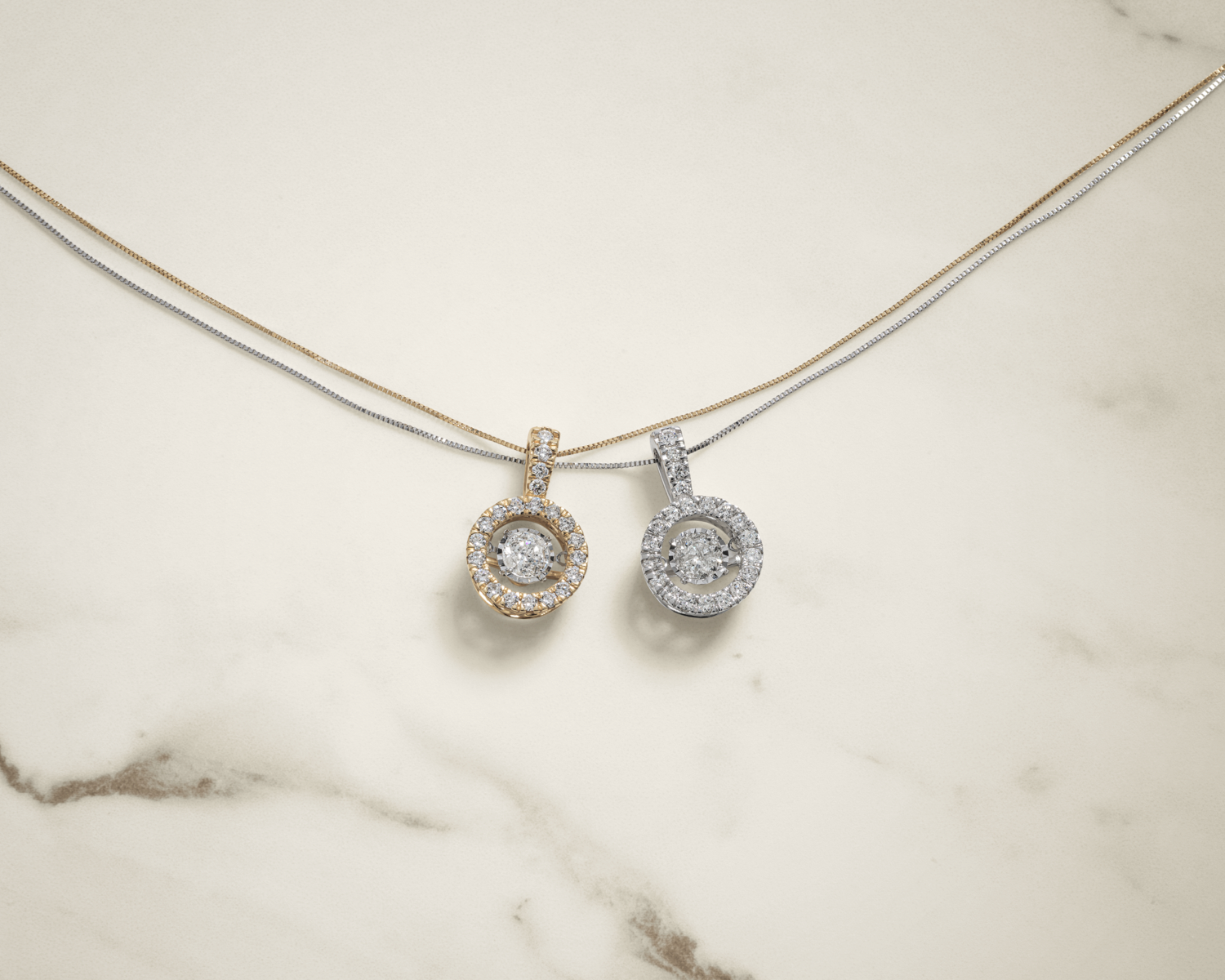 0.25 Carat TW Diamond Halo Everlight Drop Huggie Earrings in Sterling Silver