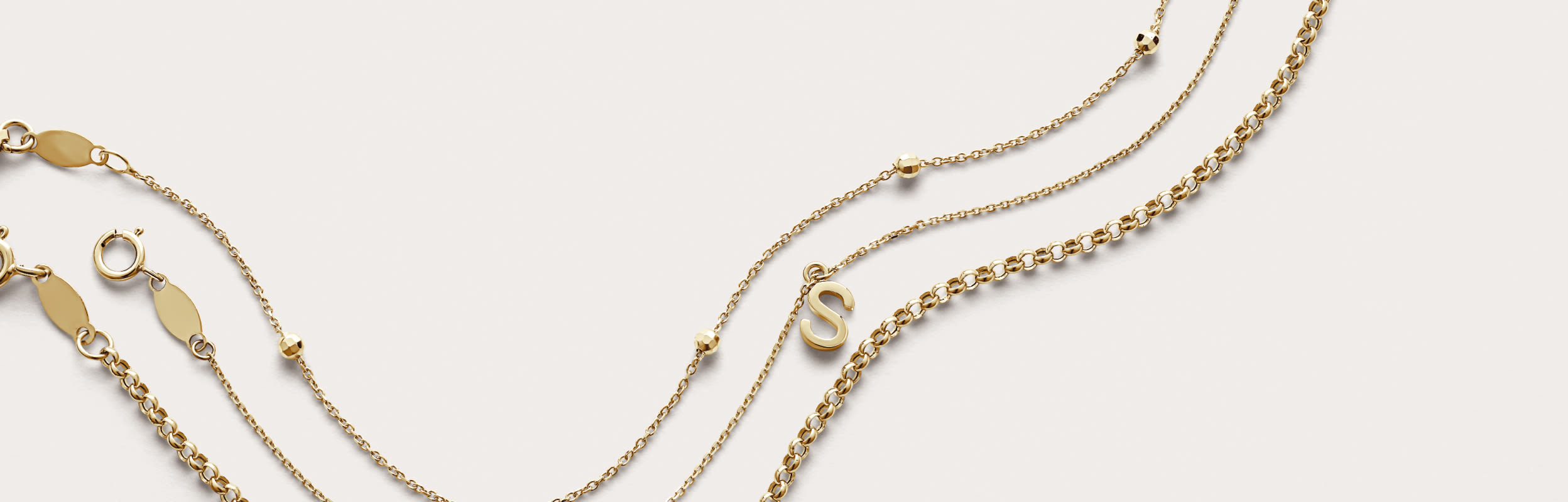 Initial Necklaces | Silver & Gold Letter Necklaces at Michael Hill NZ