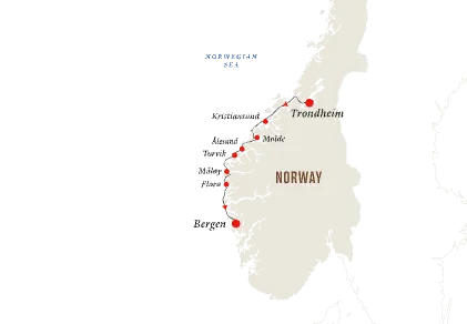 Trondheim to Bergen | 2-Day Cruise | Hurtigruten US
