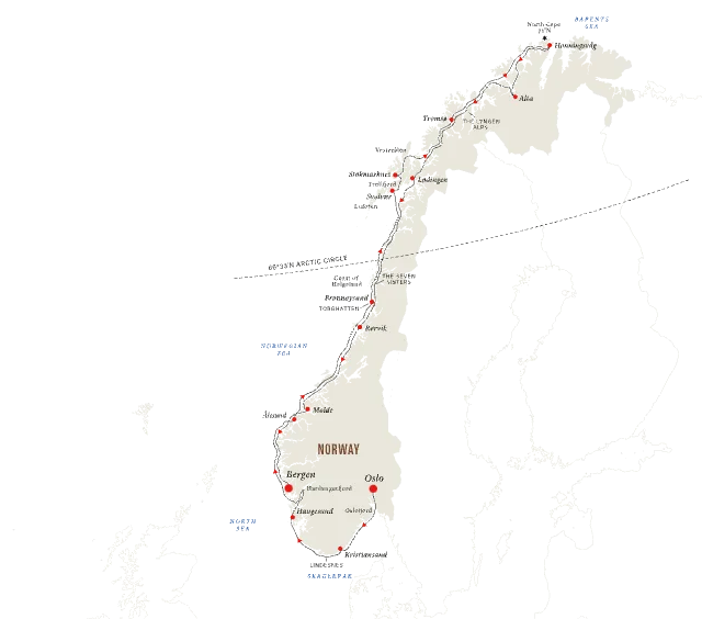 Learn more about The North Cape Line | Hurtigruten US