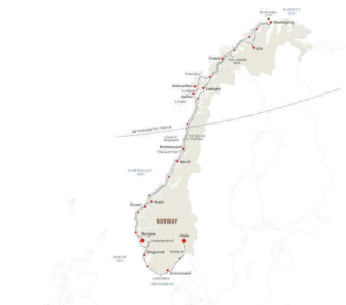 Learn more about The North Cape Line | Hurtigruten US