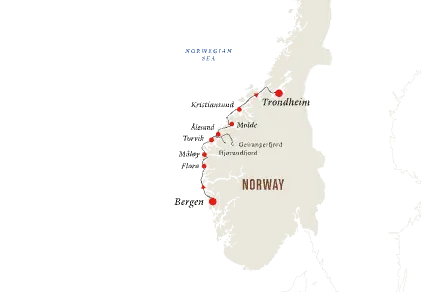 Bergen to Trondheim | 3-Day Cruise | Hurtigruten US