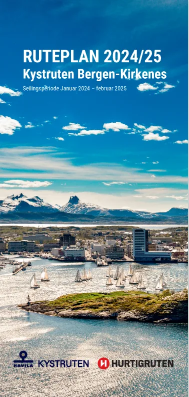 Brochurer om krydstogter langs Norges kyst | Hurtigruten DK