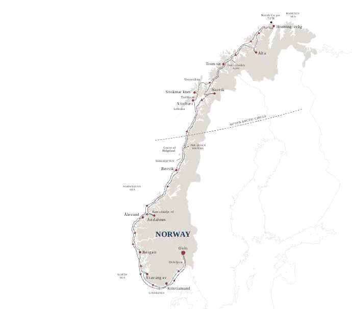 Learn more about The North Cape Line | Hurtigruten US