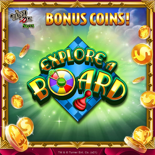 Explore A Board Bonus Coins | Wizard of Oz Slots