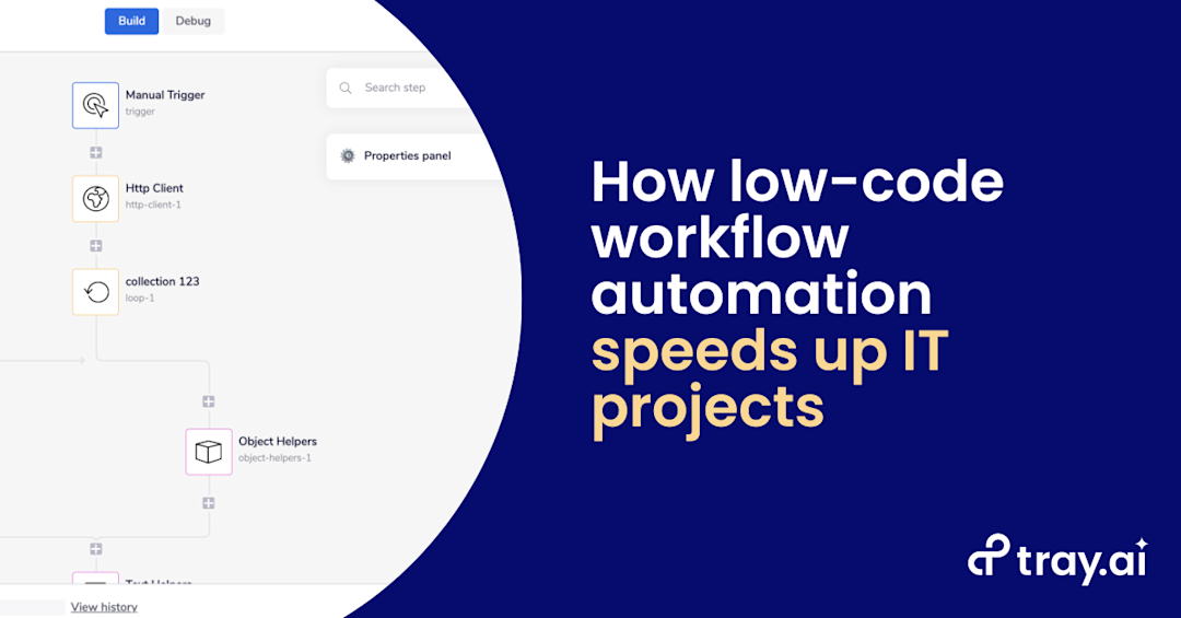 Low code digital transformation driven by automation