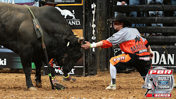 Bullfighter Waln soaks up his BFTS debut | PBR | Professional Bull Riders