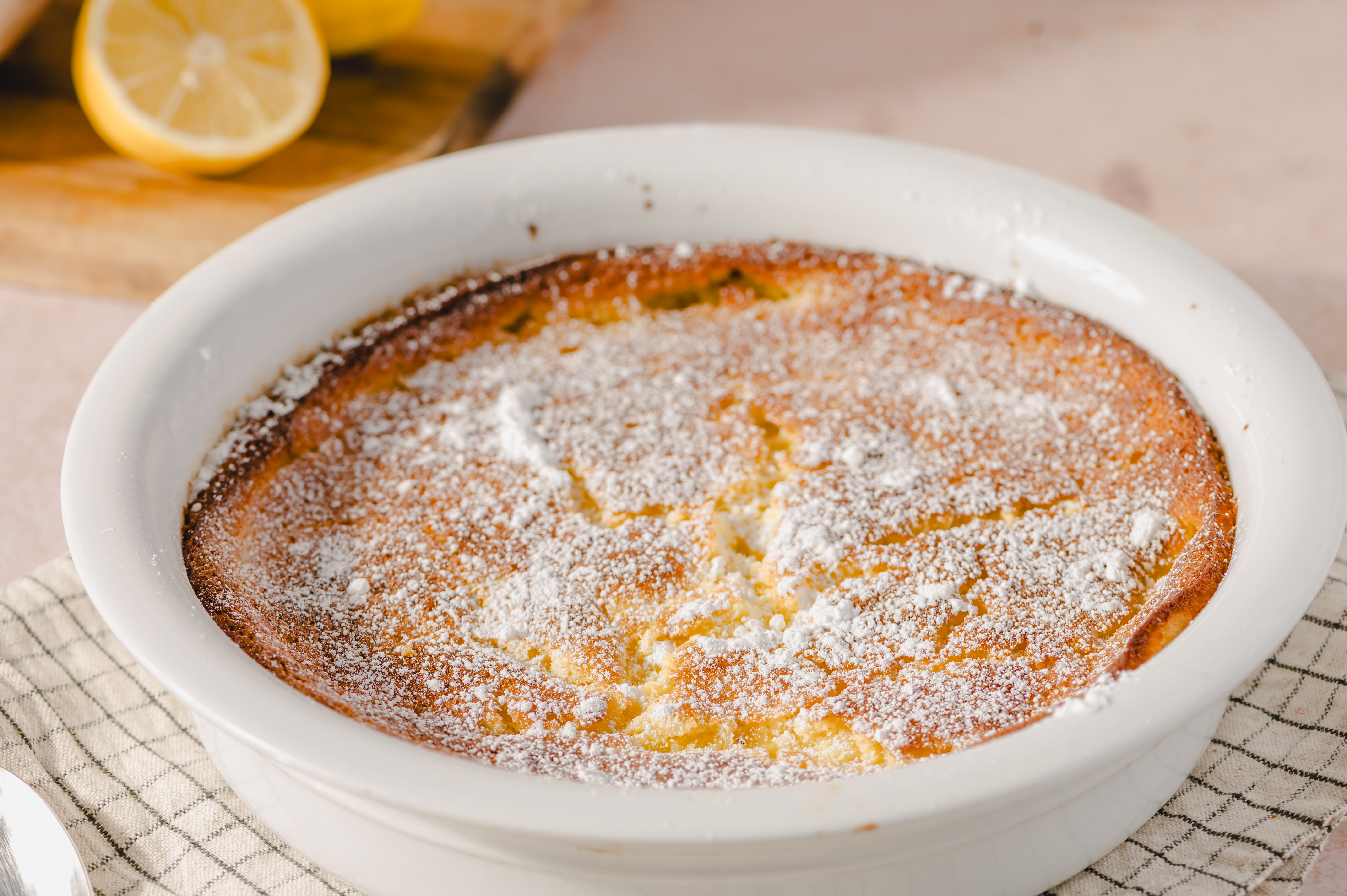 Old-Fashioned Baked Lemon Pudding