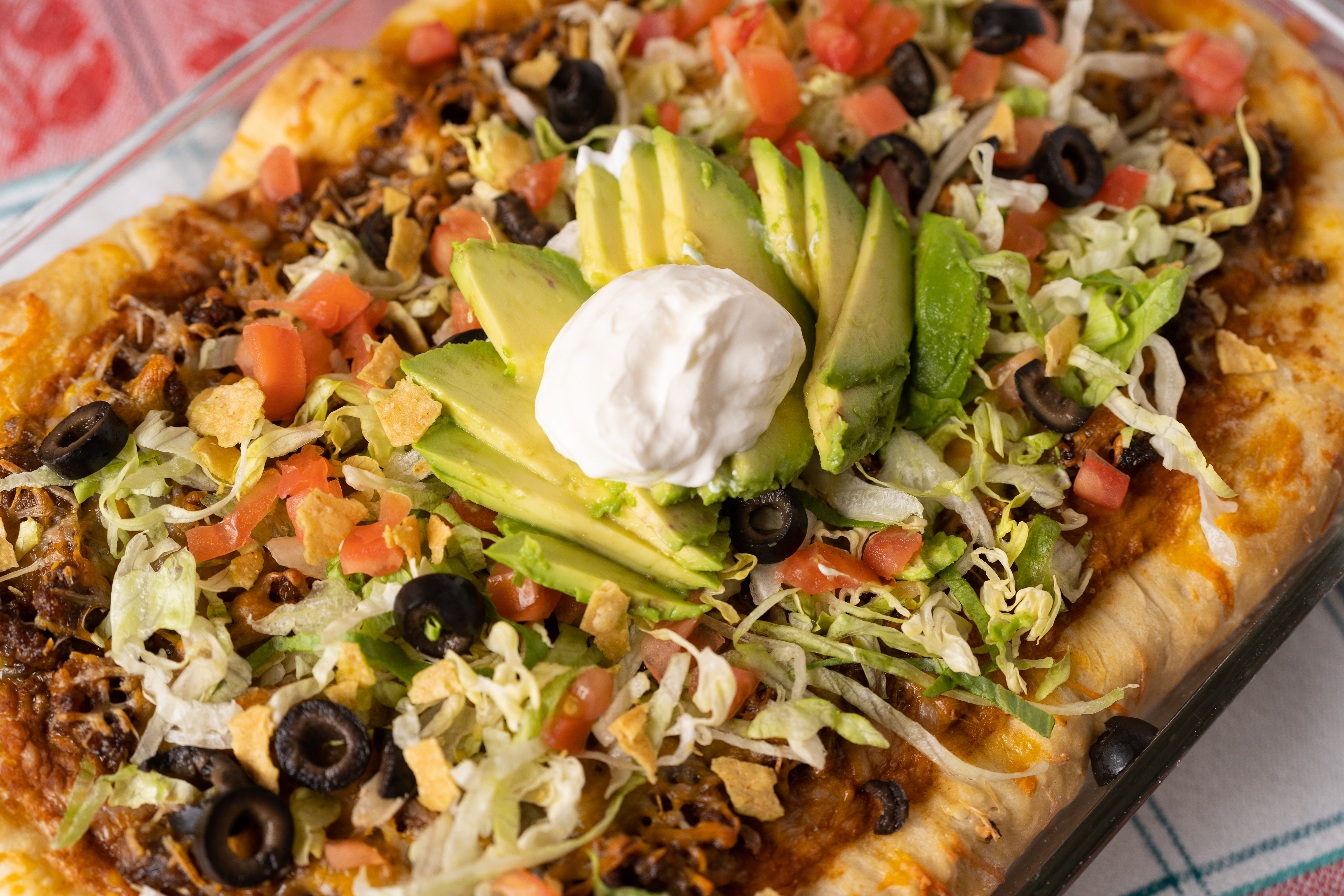 Deep-Dish Taco Pizza