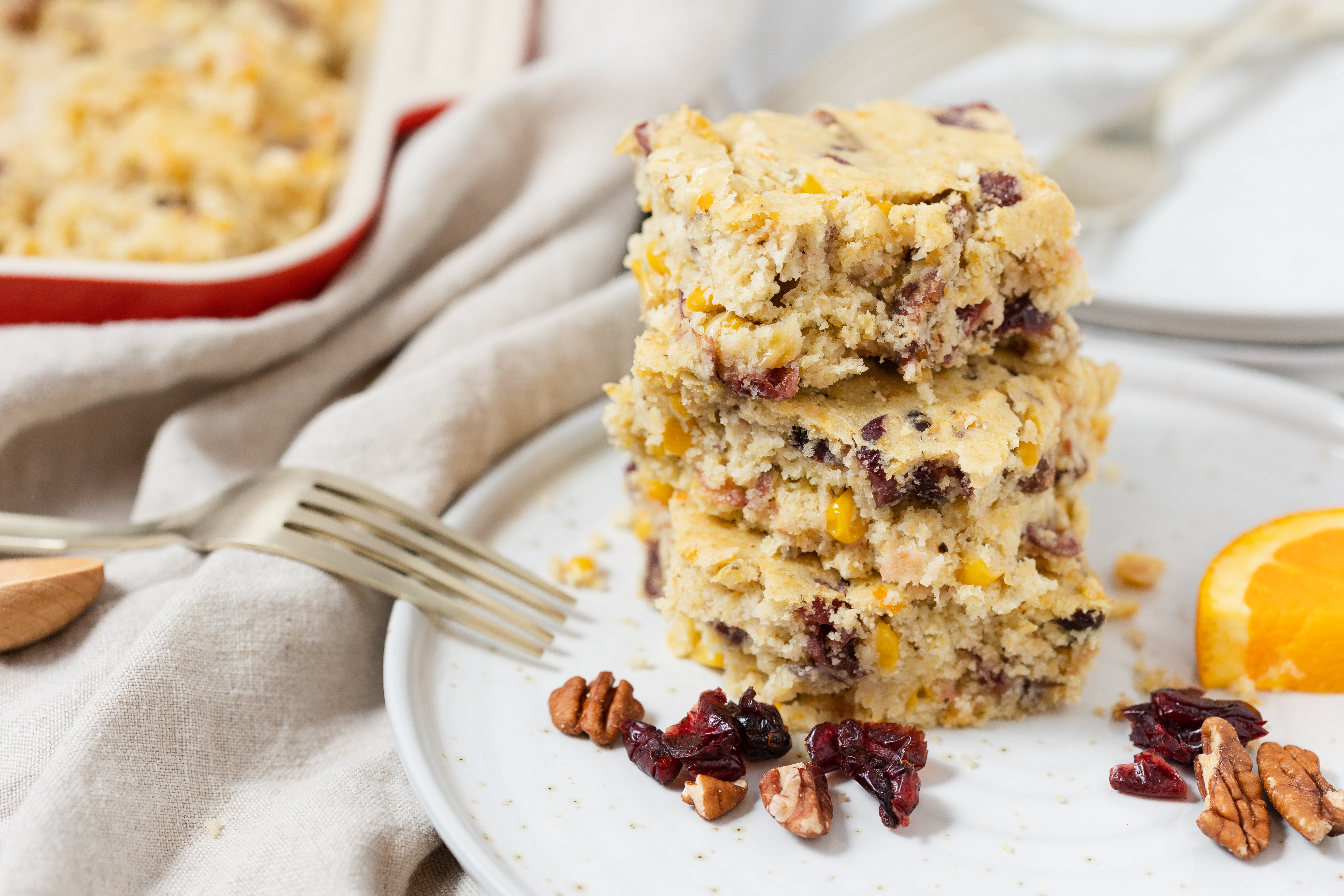 Cranberry Cornbread Casserole