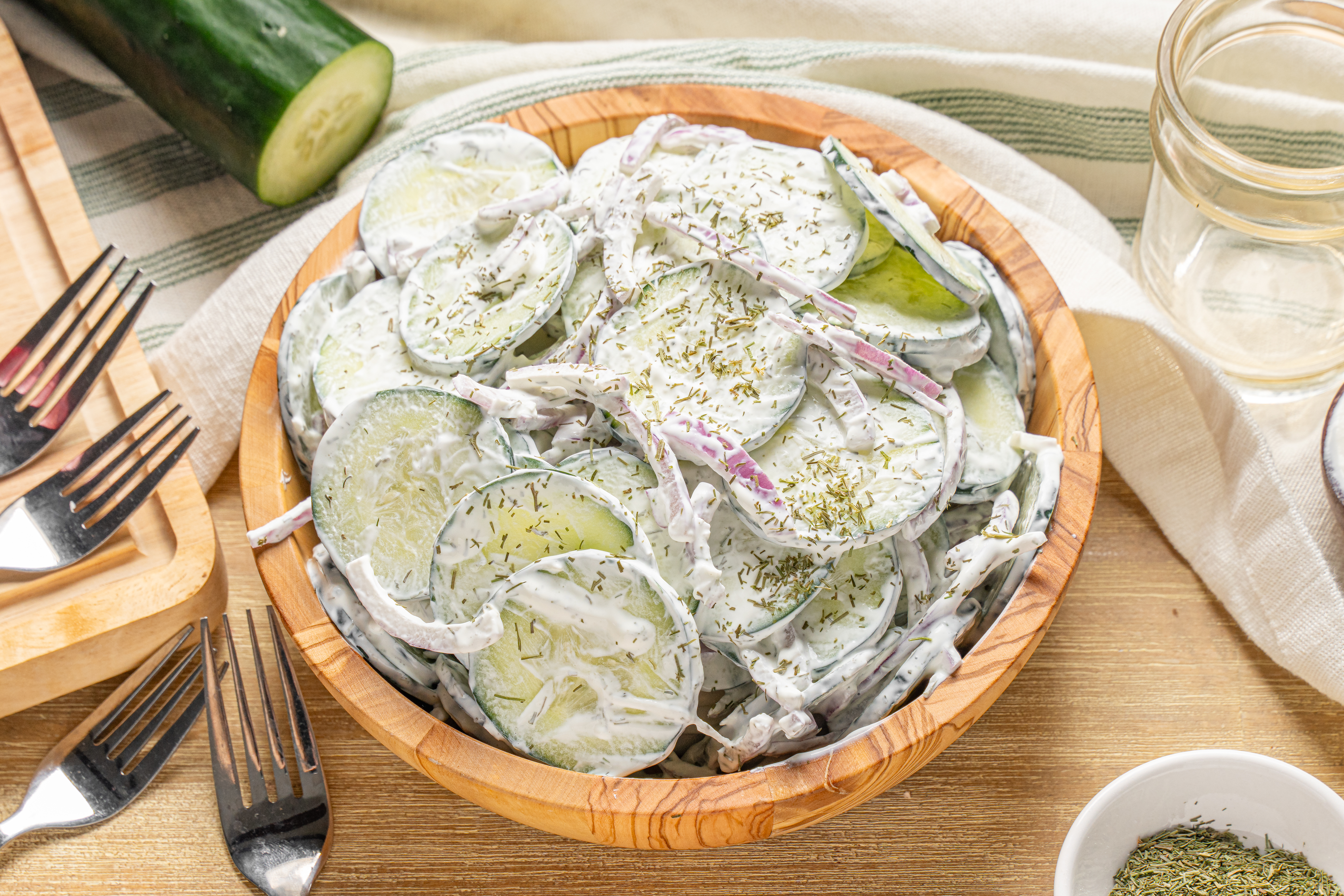 Paula's Creamy Cucumbers