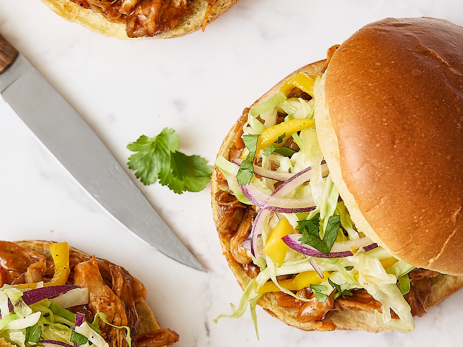 Easy Barbecue Chicken Sammies