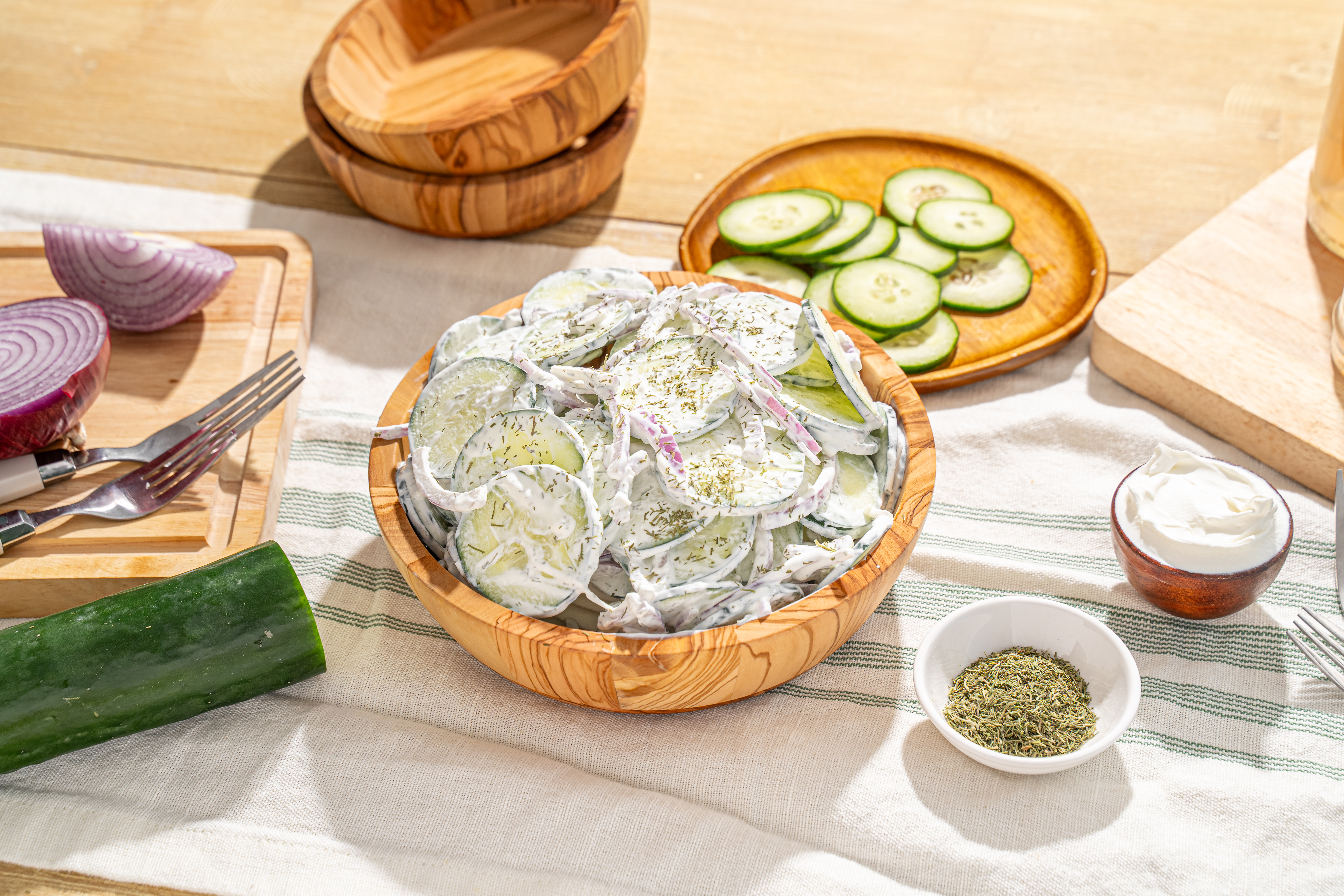 Paula's Creamy Cucumbers