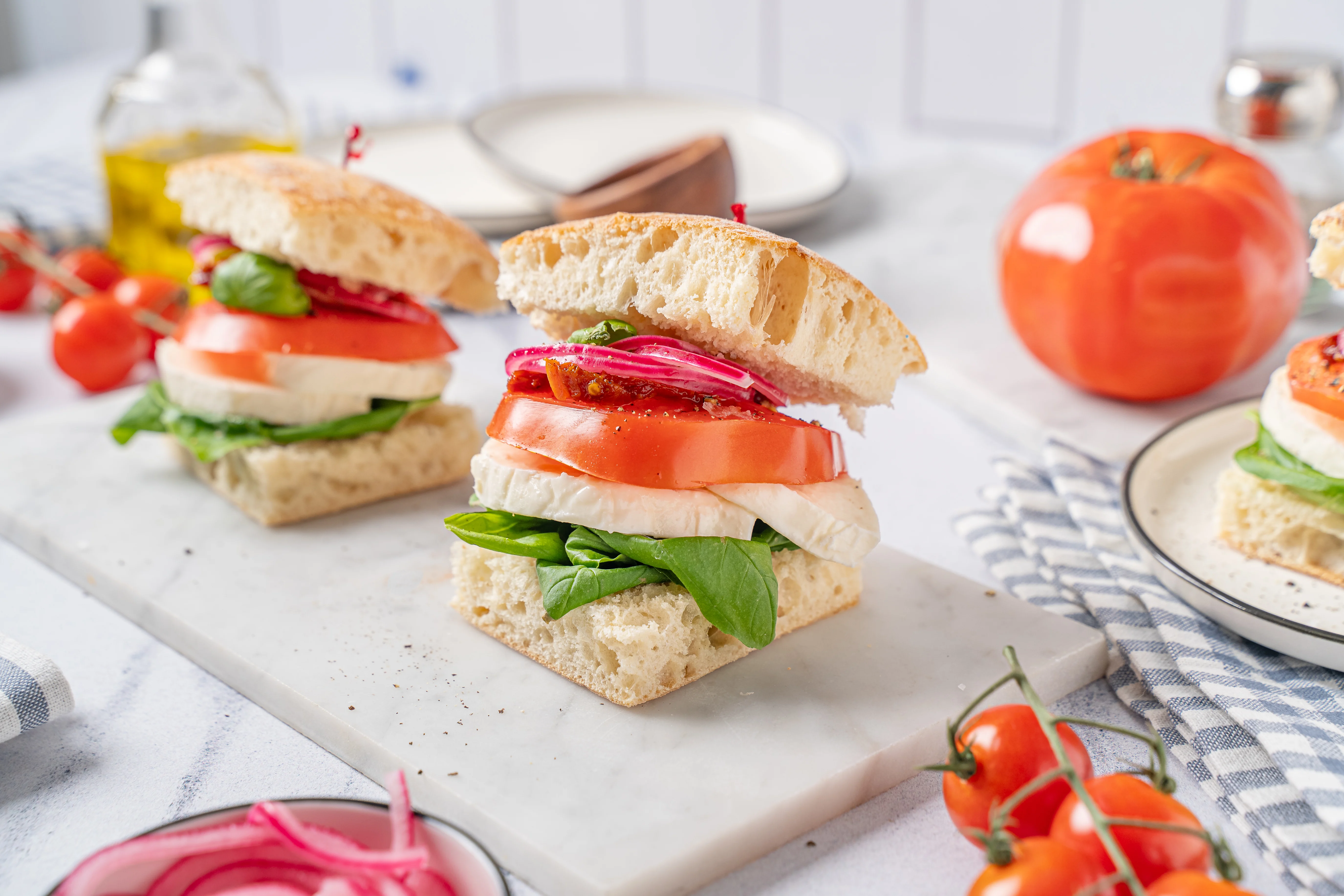Taste-of-Caprese Sandwiches