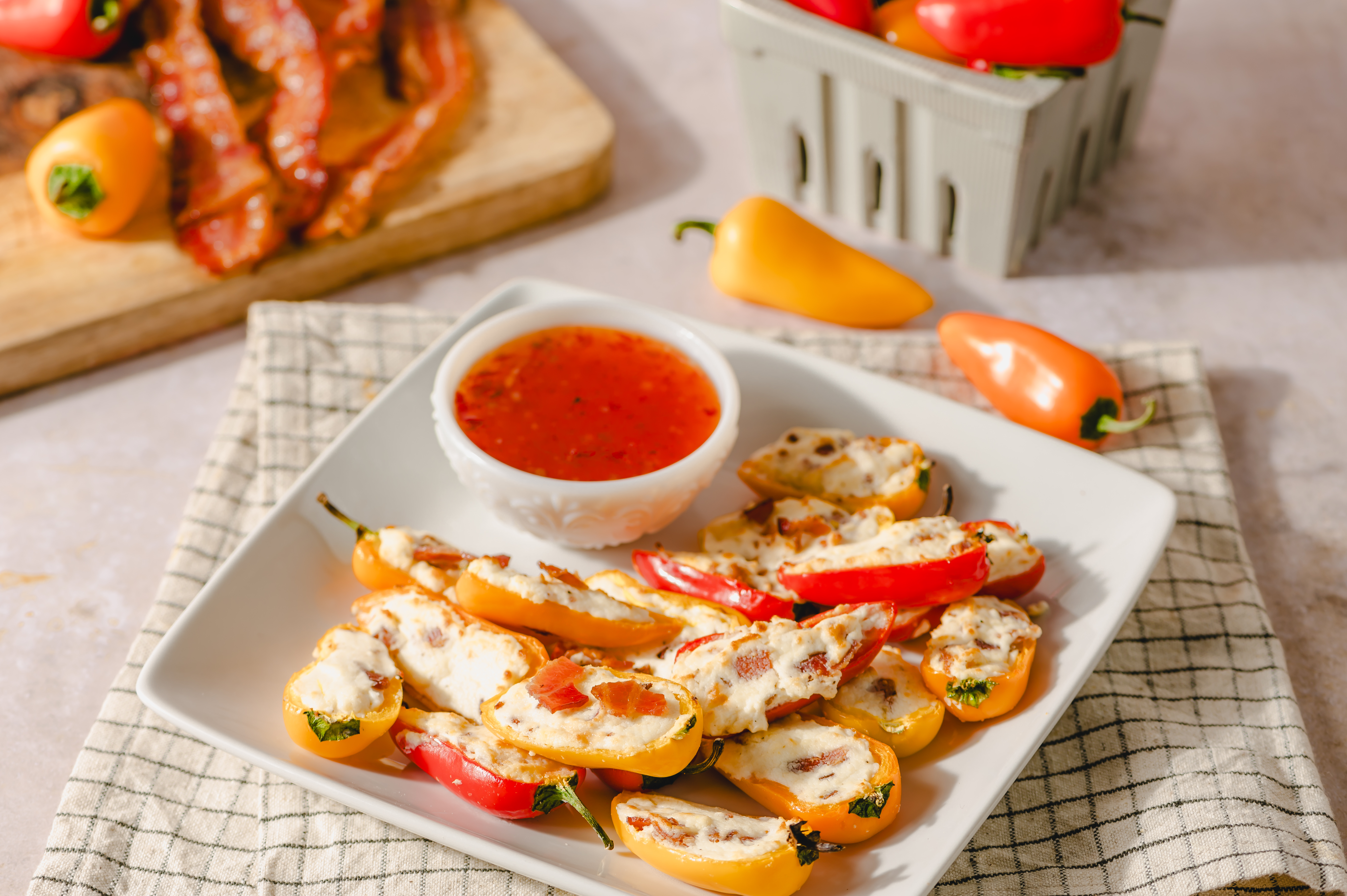 Sweet & Salty Pepper Poppers