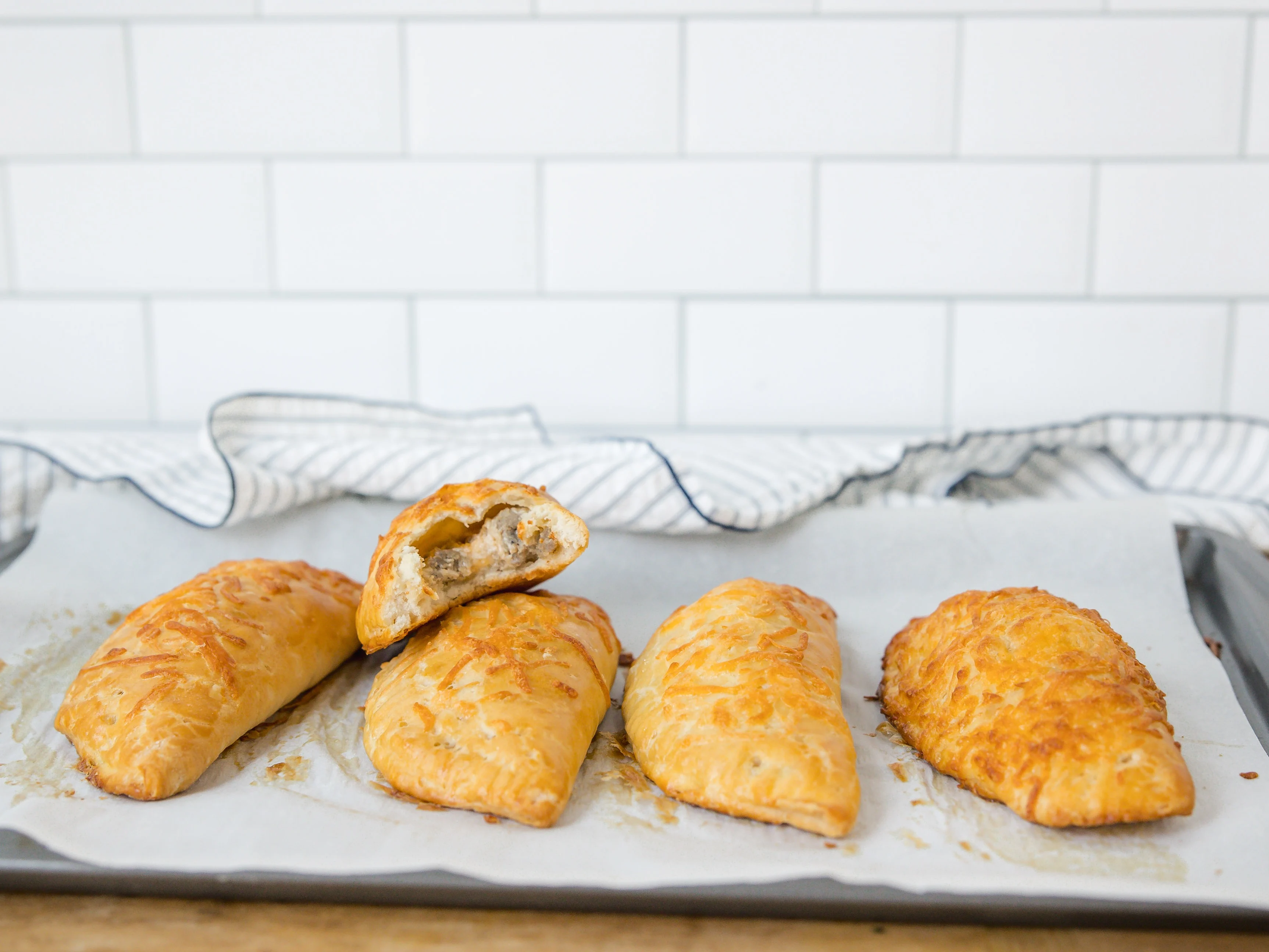 Cheesy Sausage Turnovers