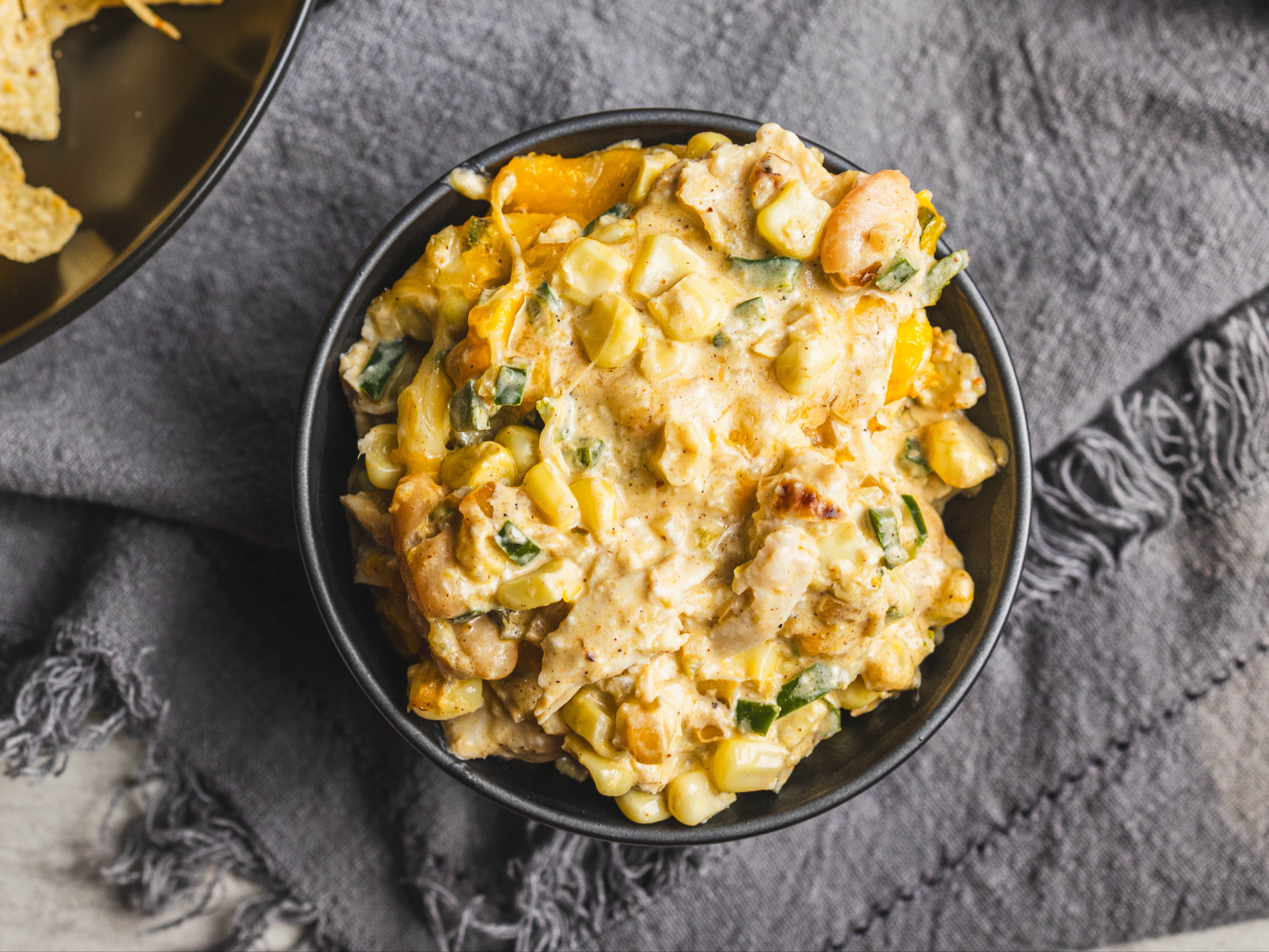 White Chicken Chili Corn Dip