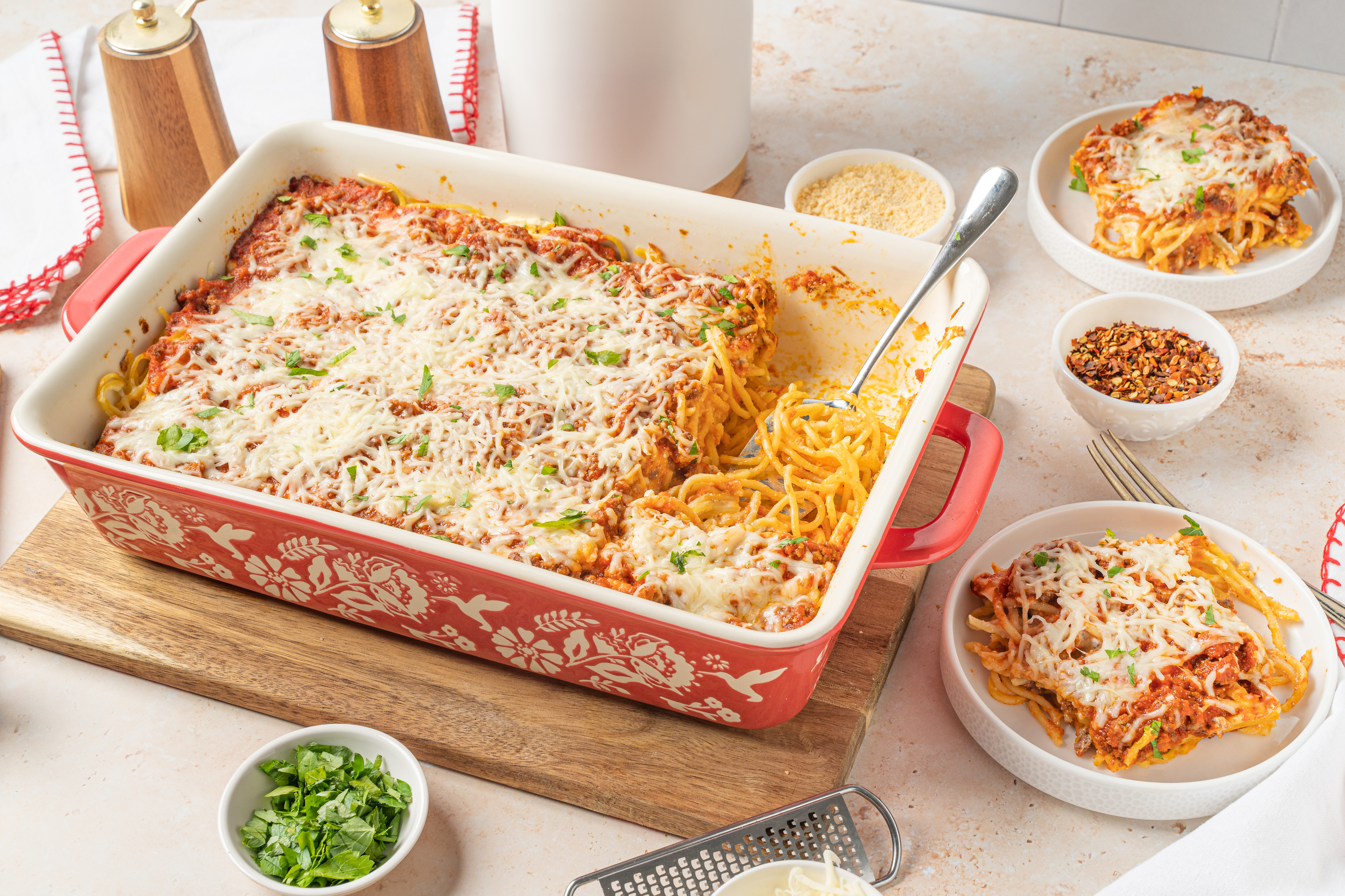 Mom-Knows-Best Baked Spaghetti