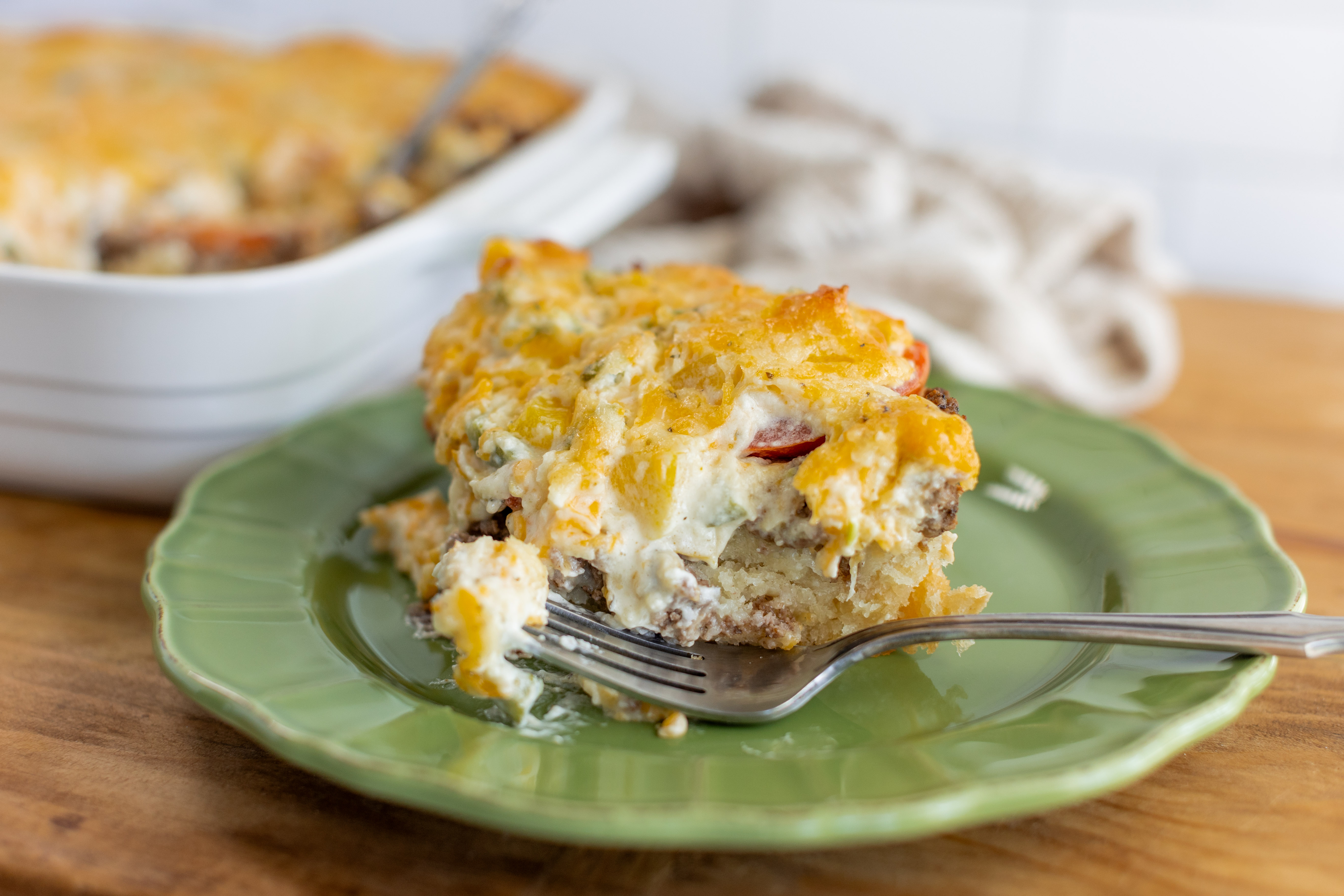 Italian Beef Biscuit Bake