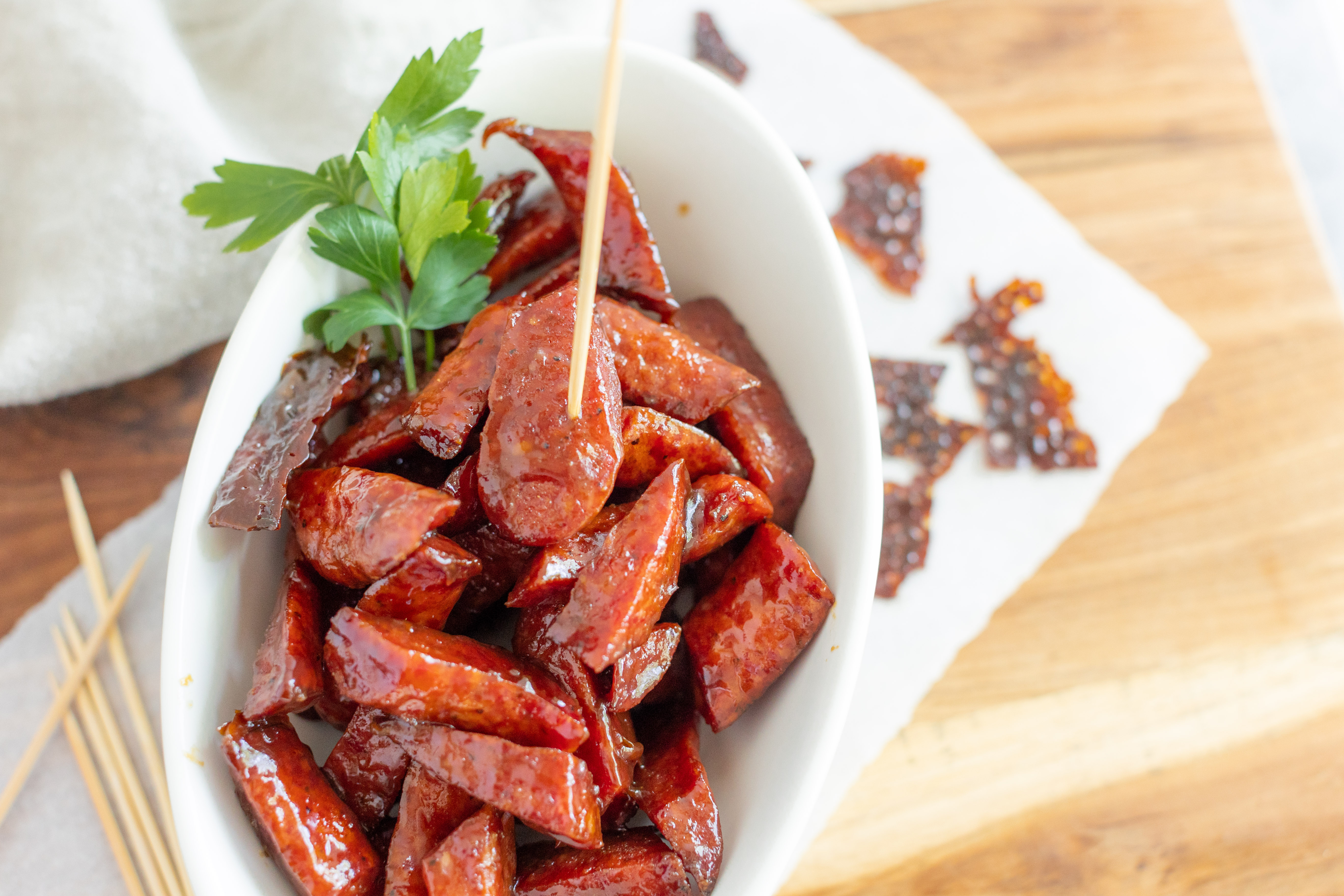 Candied Kielbasa Bites