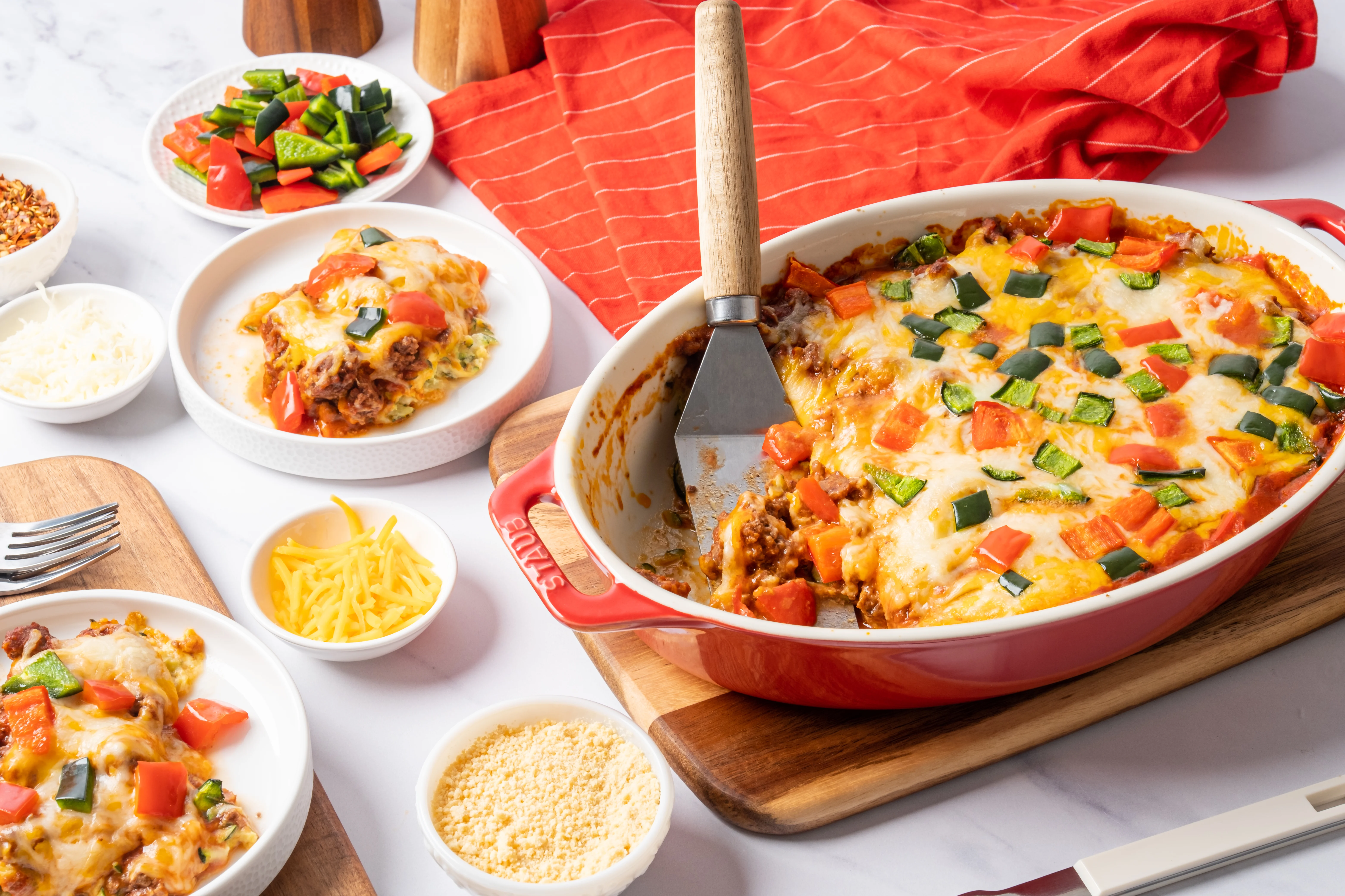 Dinner-Winner Zucchini Pizza Bake