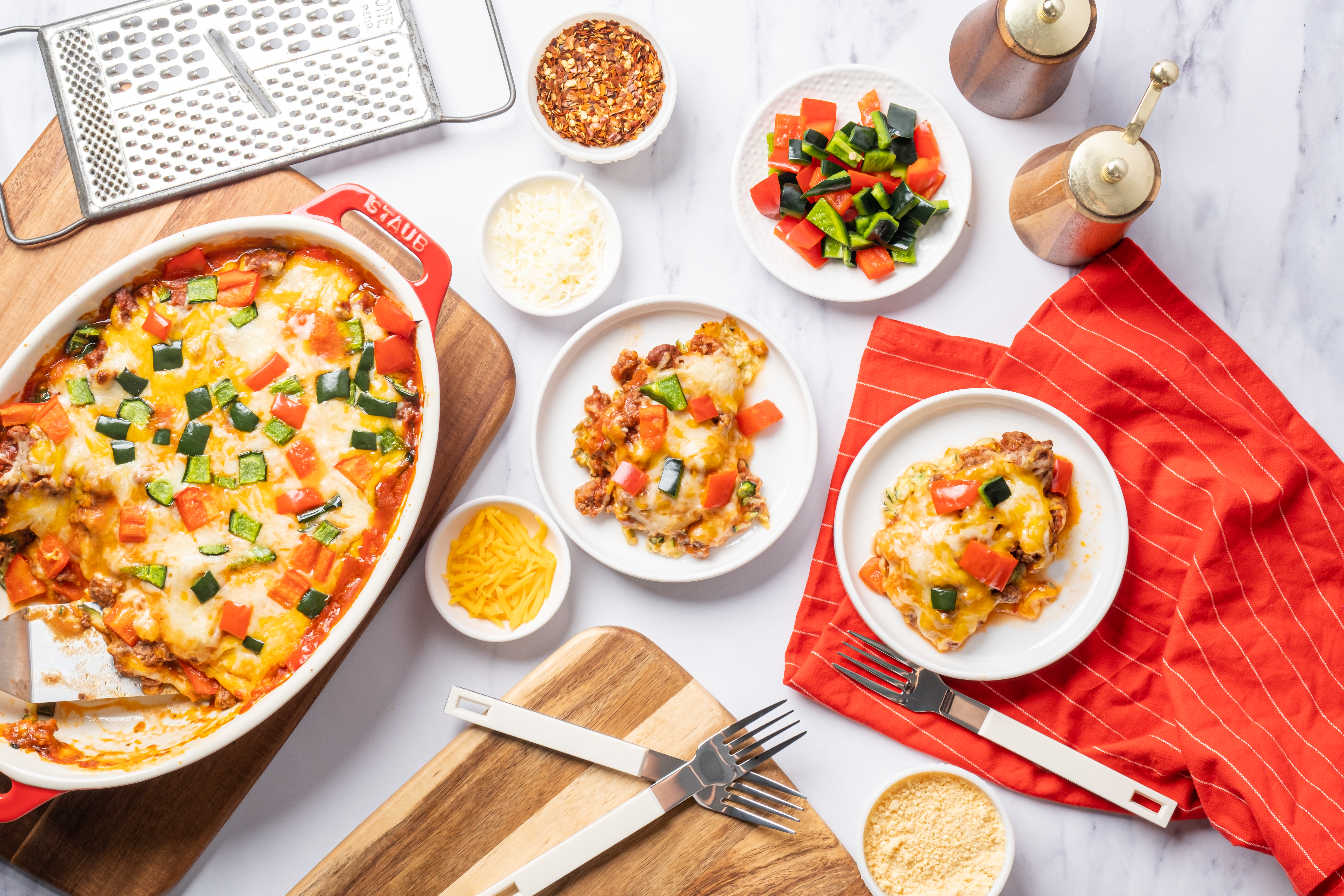 Dinner-Winner Zucchini Pizza Bake