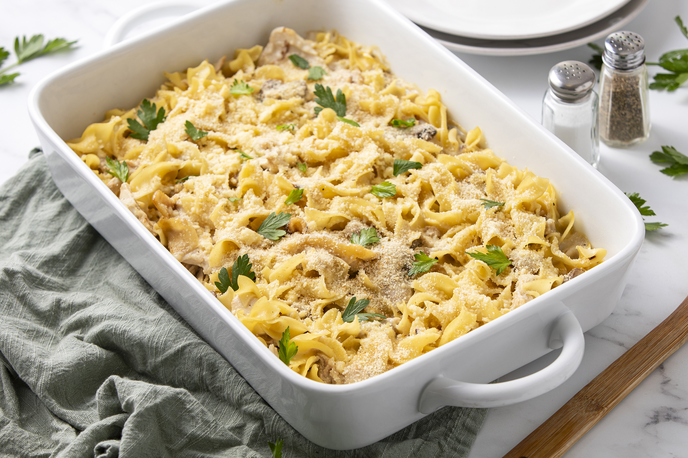 Fancy Turkey Tetrazzini Bake