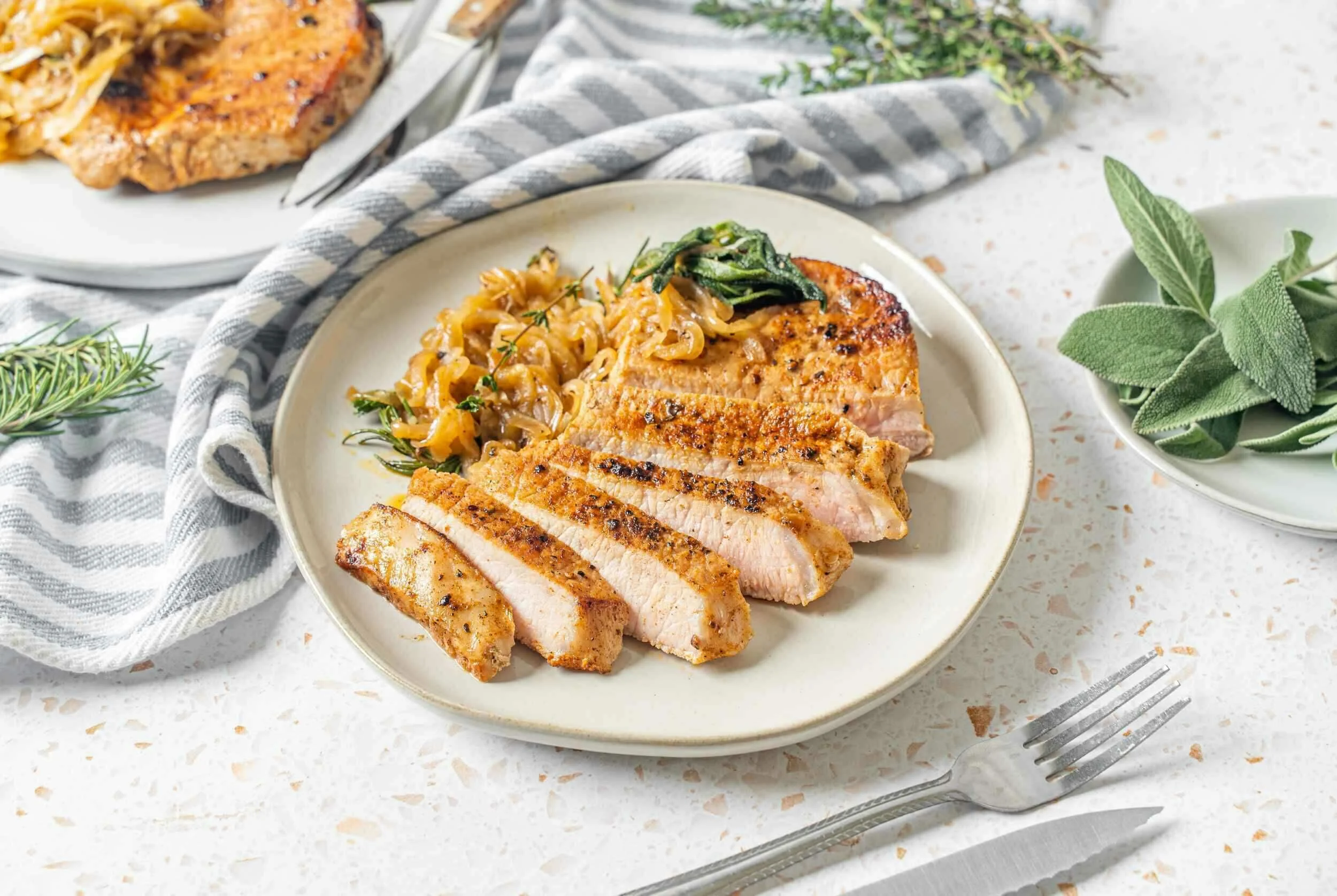 Butter Basted Pork Chops