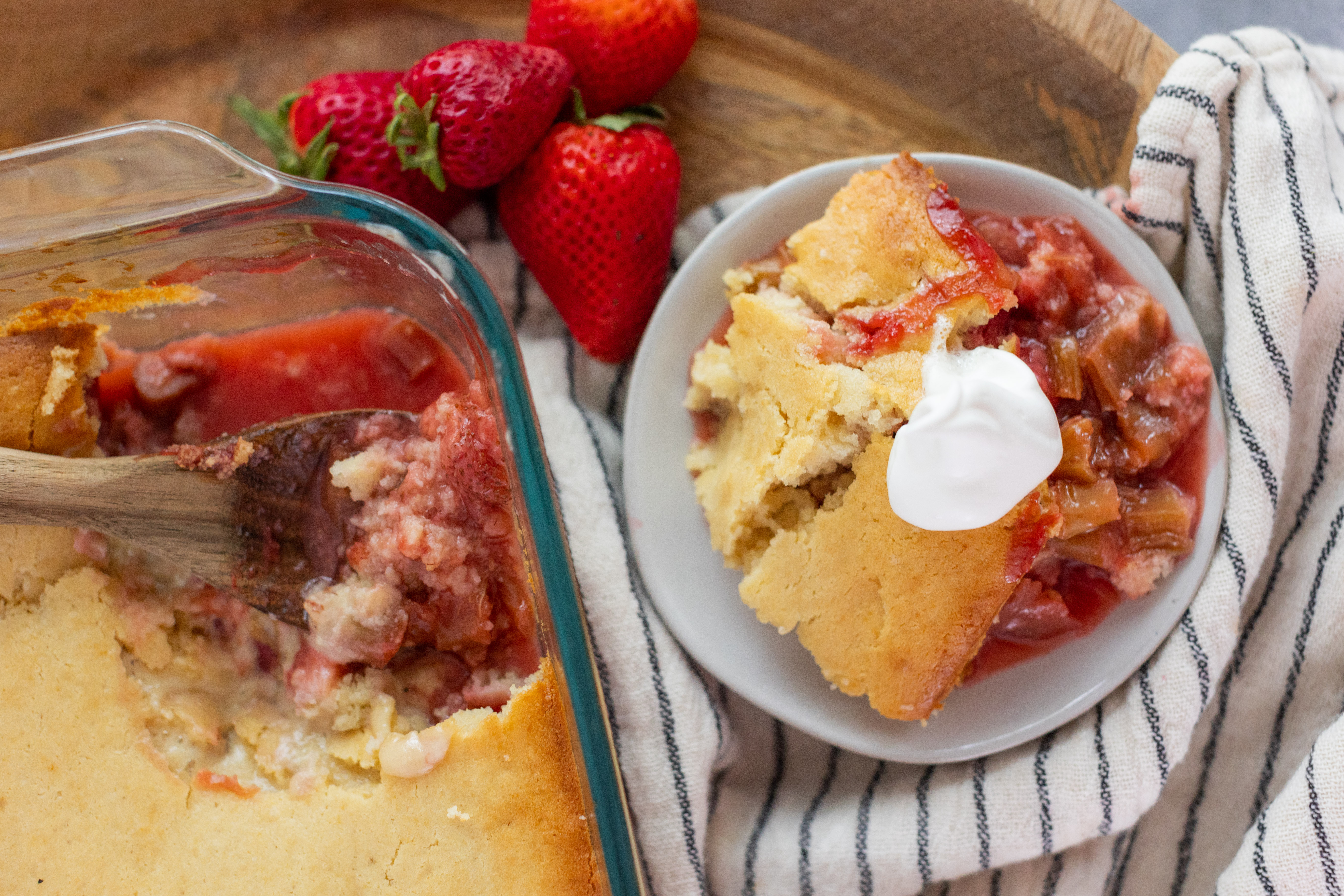 Strawberry Flip Cake