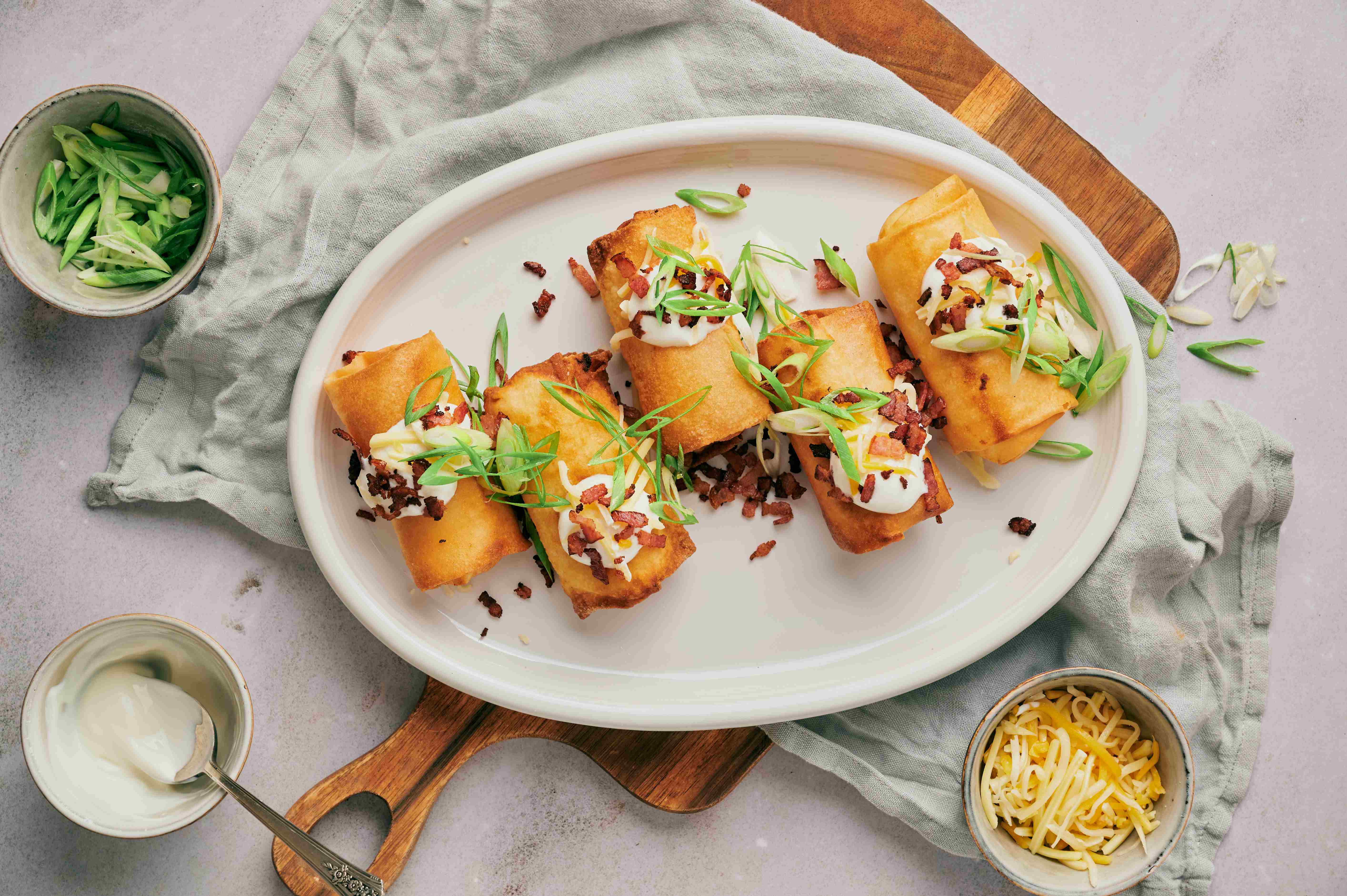 Mashed Spring Rolls