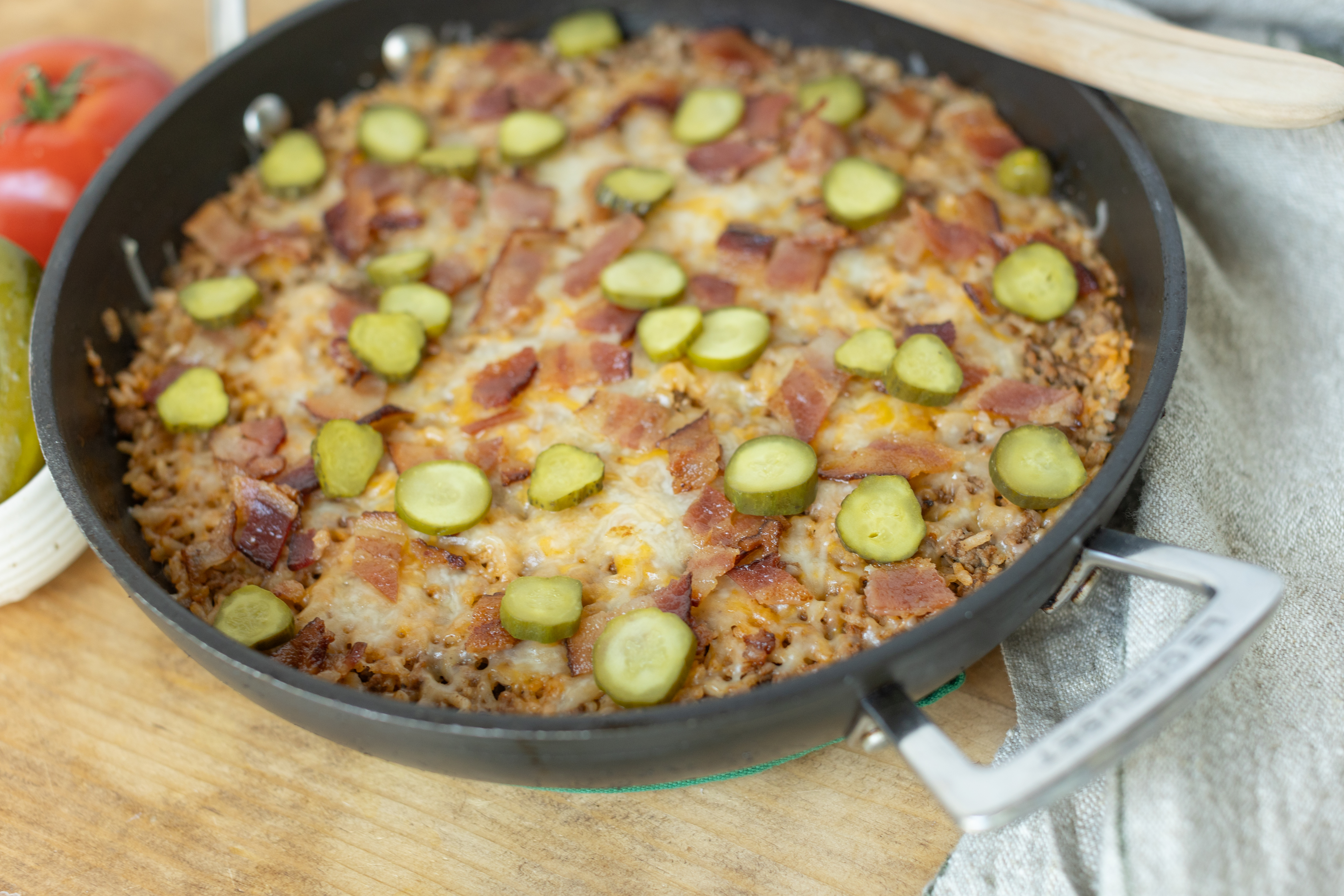 Easy Loaded Cheeseburger Rice