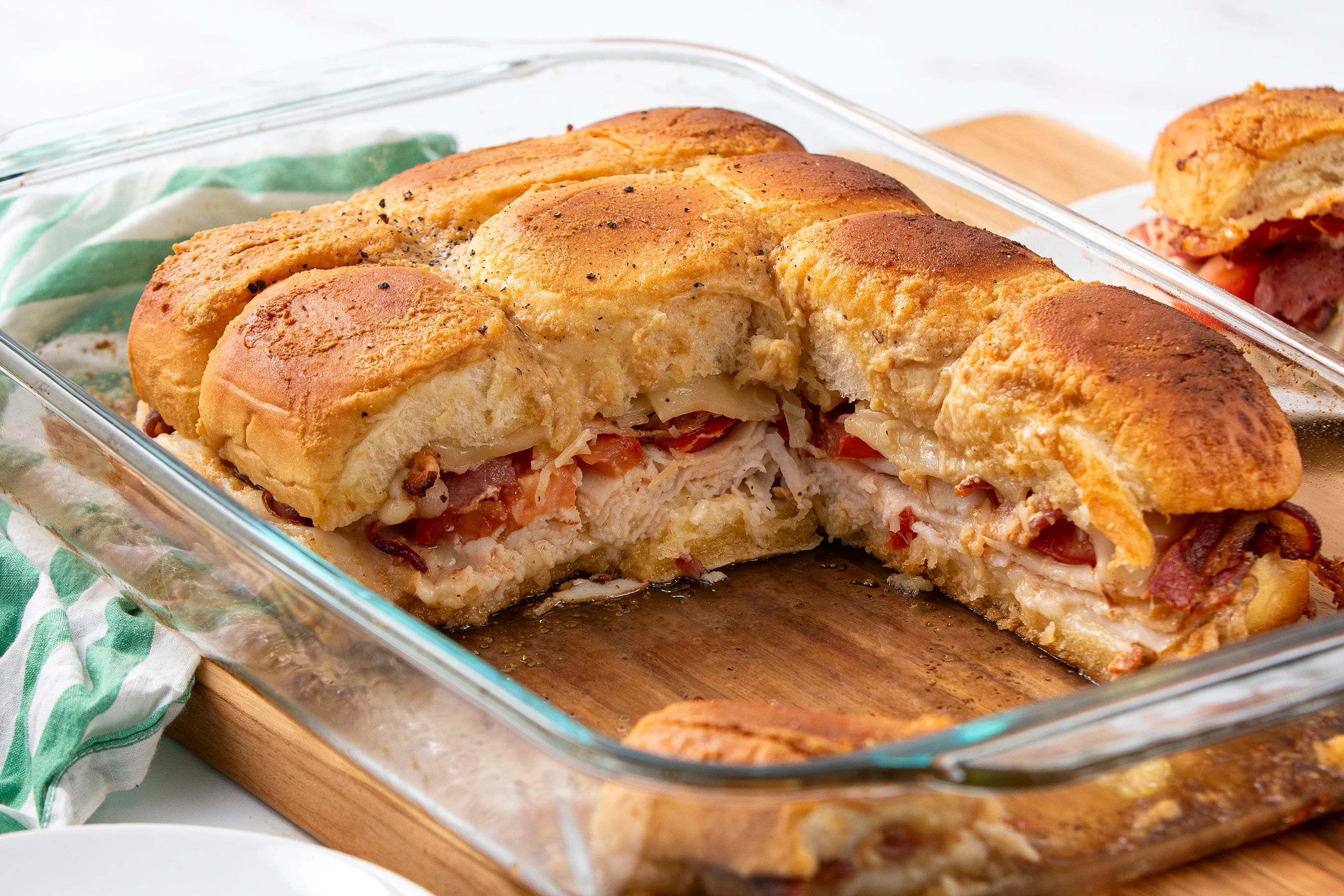 Hot Brown Party Rolls