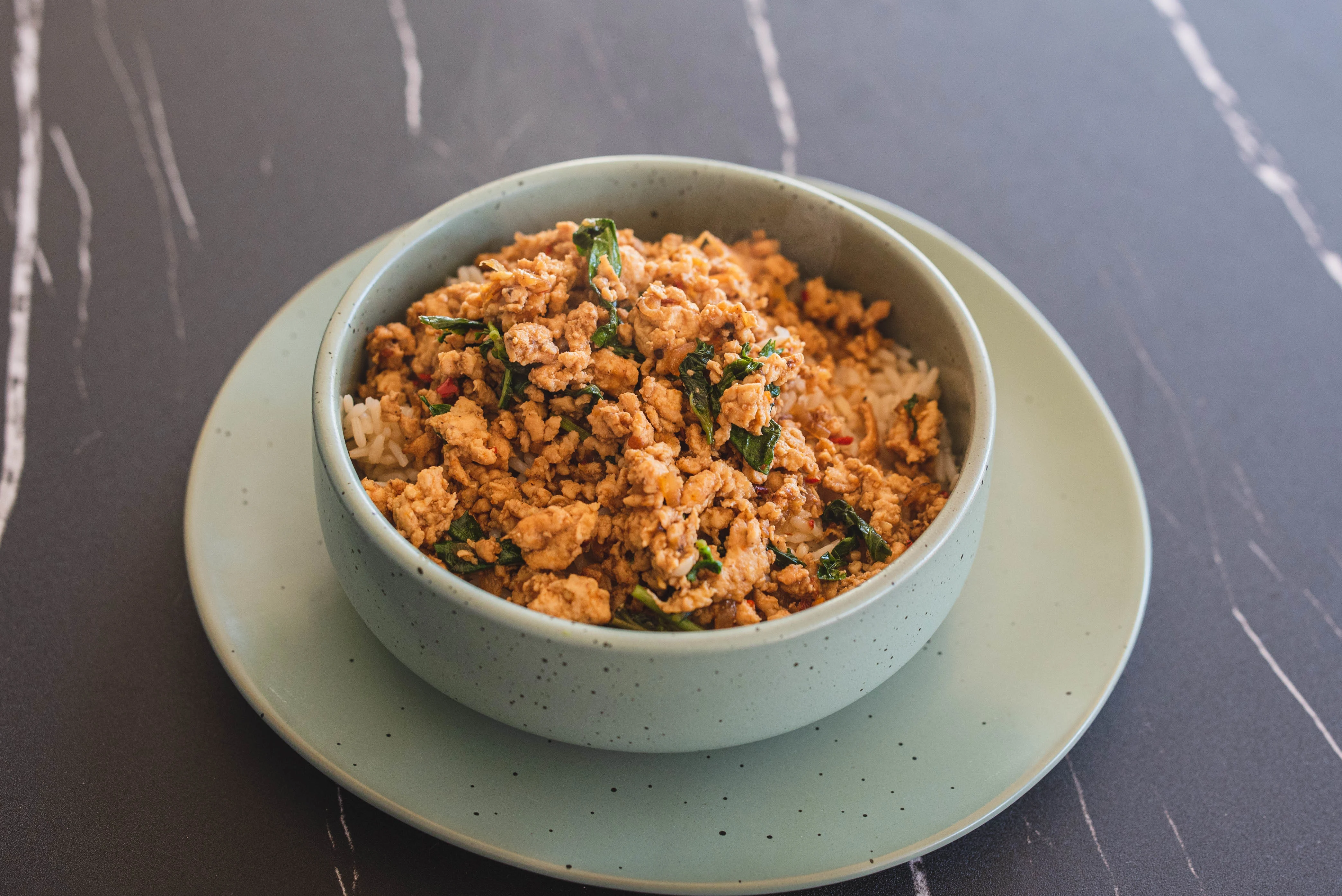 Thai Basil Chicken Bowls