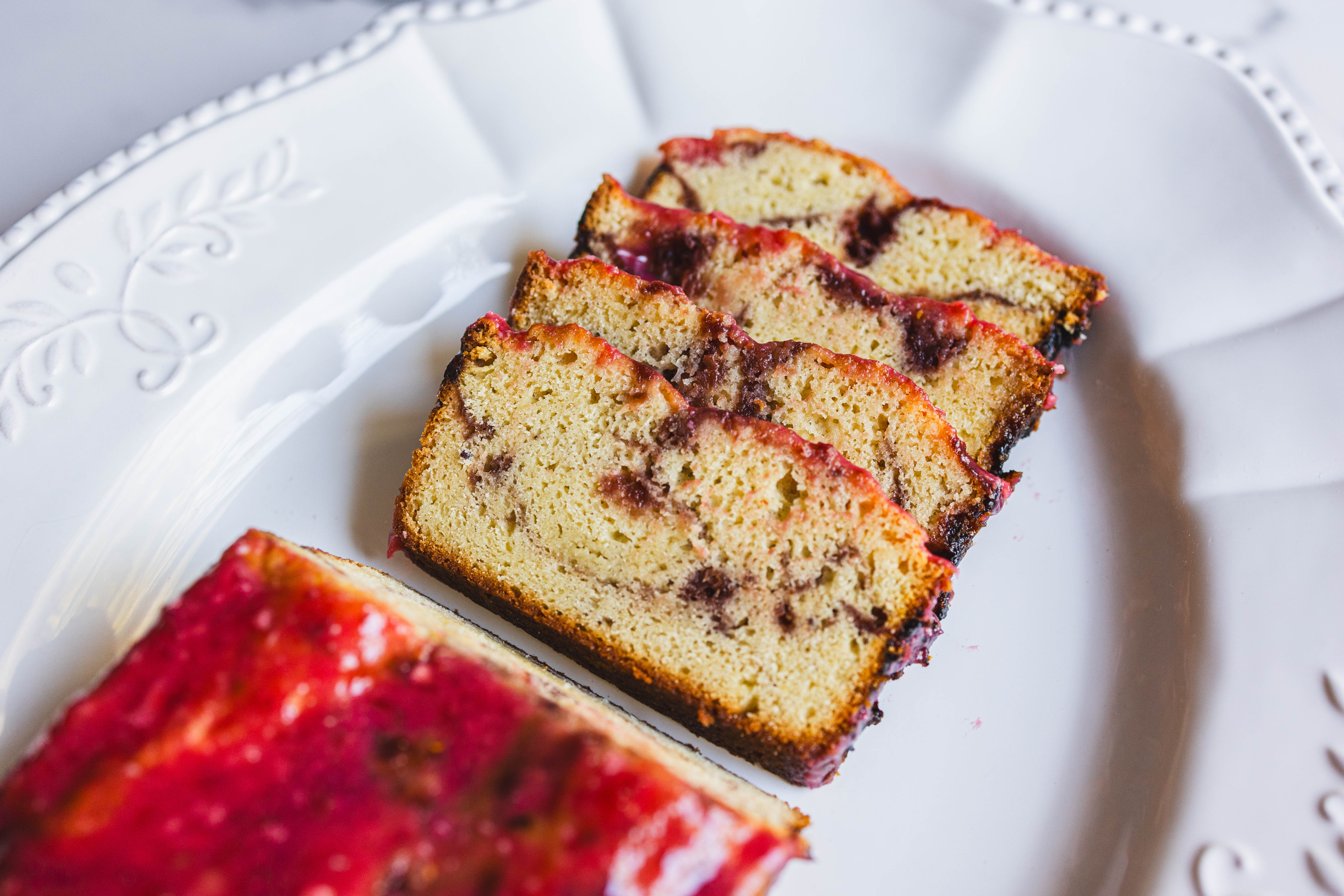 Strawberry Swirl Pound Cake