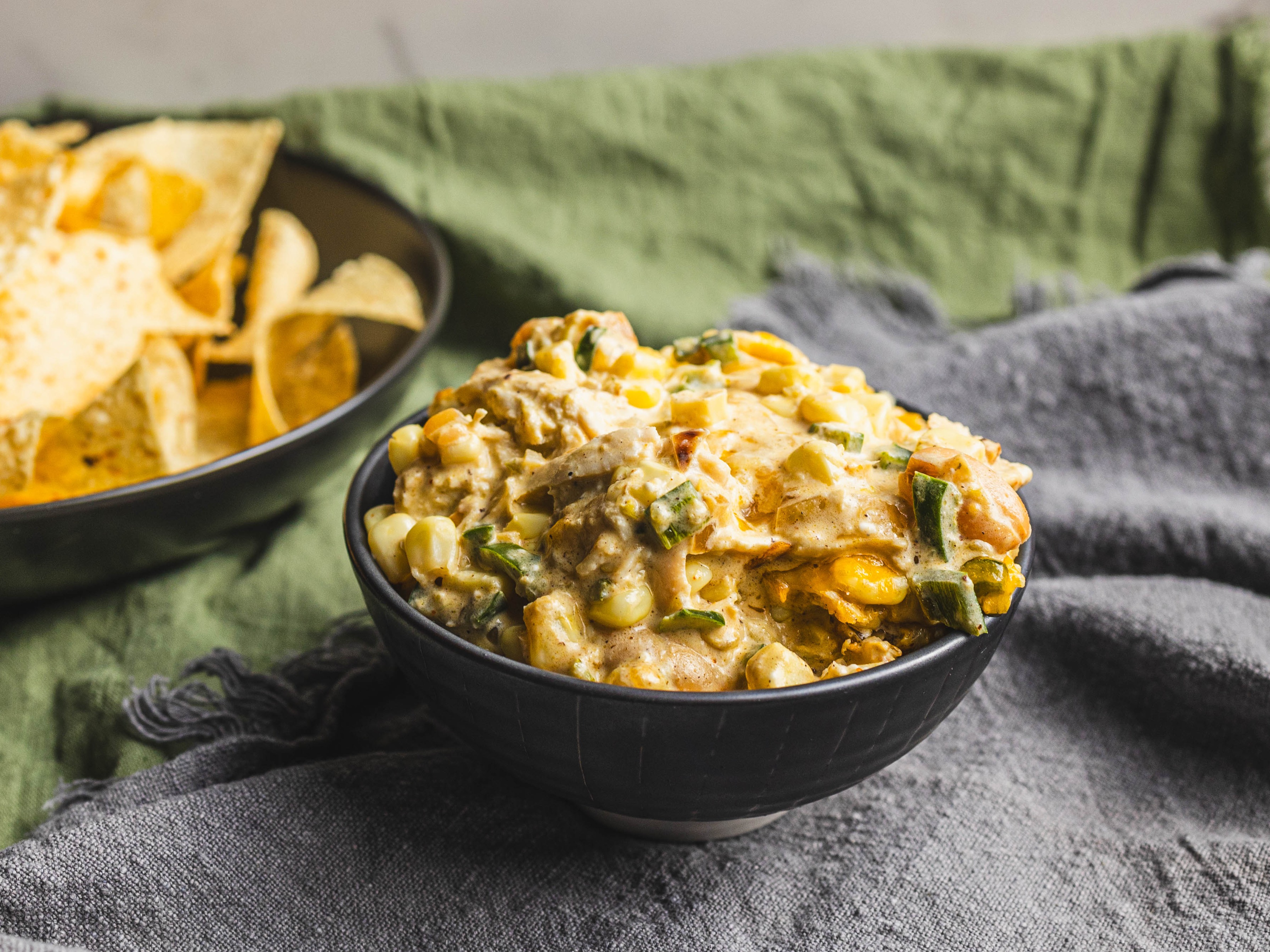 White Chicken Chili Corn Dip