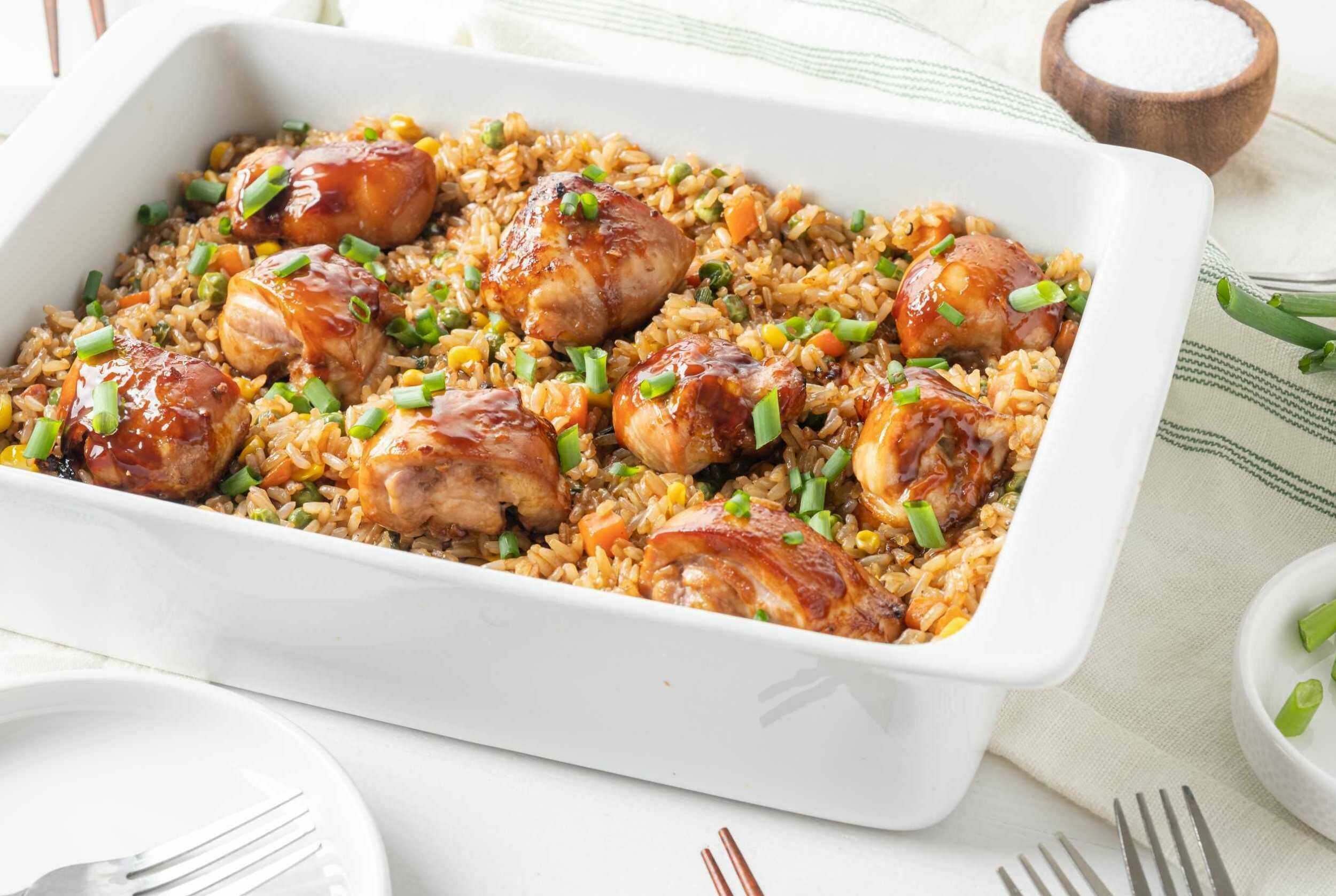 Baked Chinese Chicken and Rice