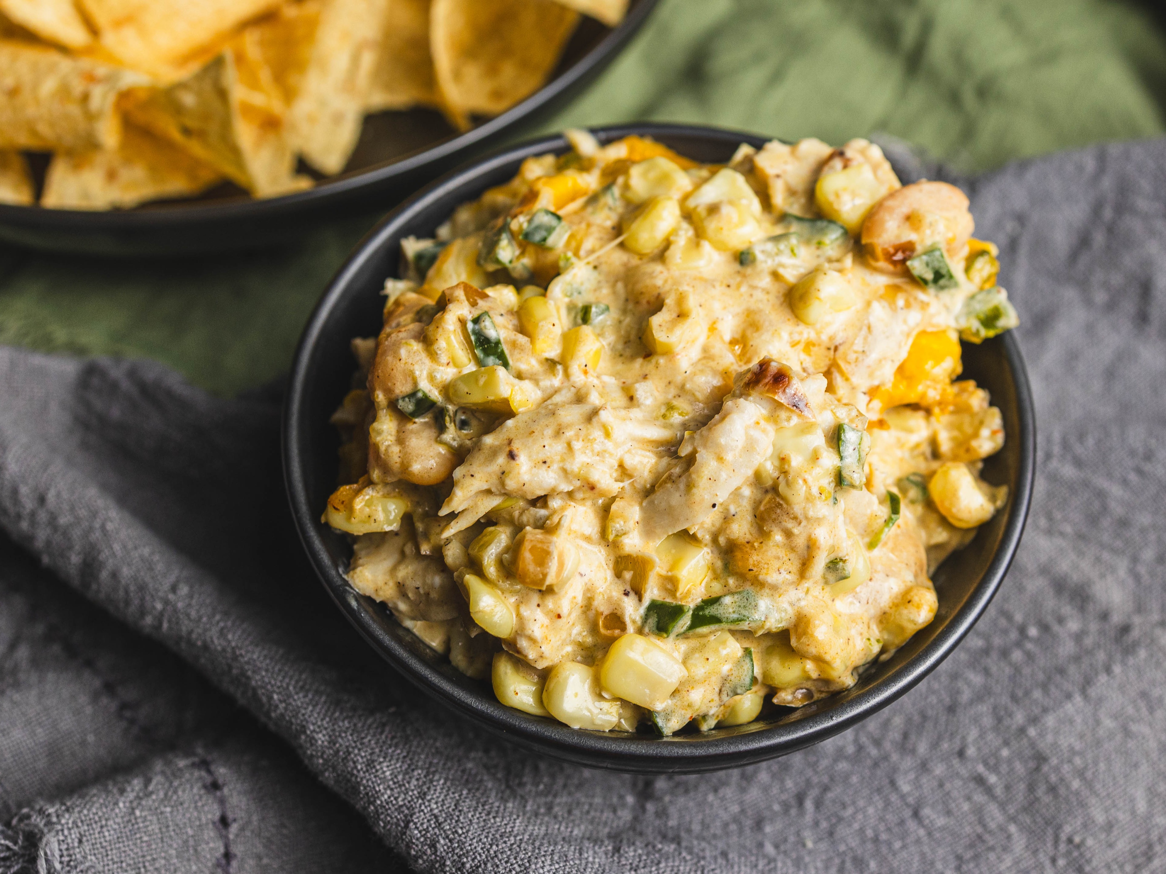White Chicken Chili Corn Dip
