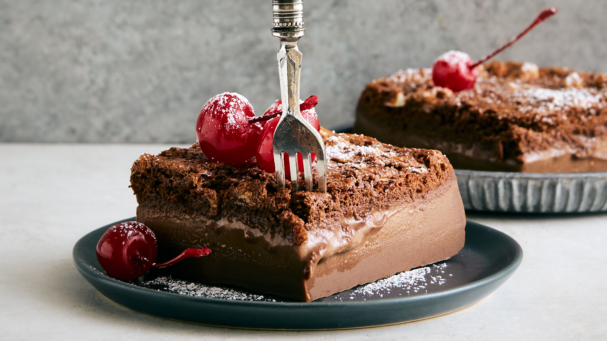 Magic Chocolate Custard Cake