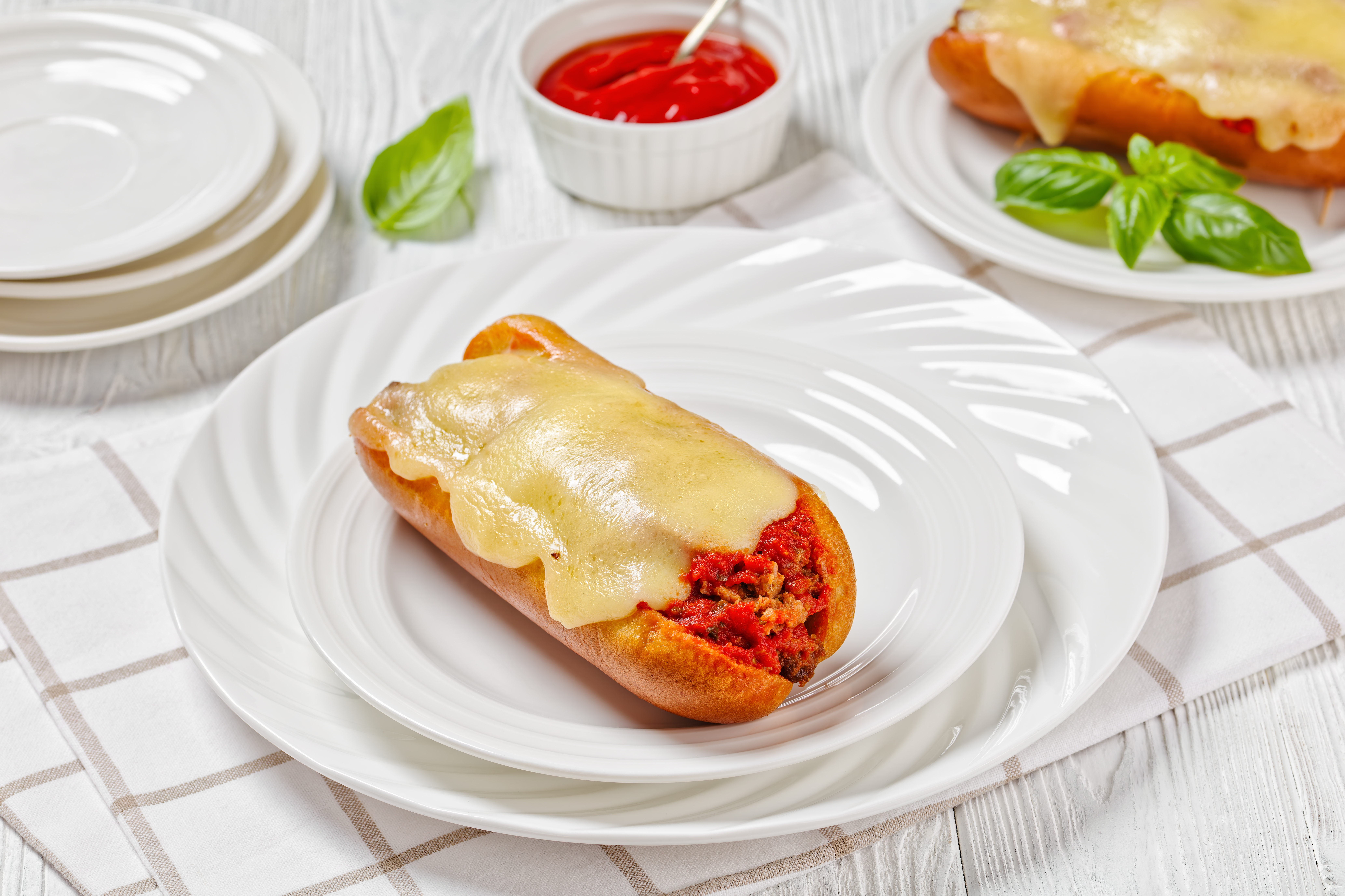 Cheesy Meatloaf Subs