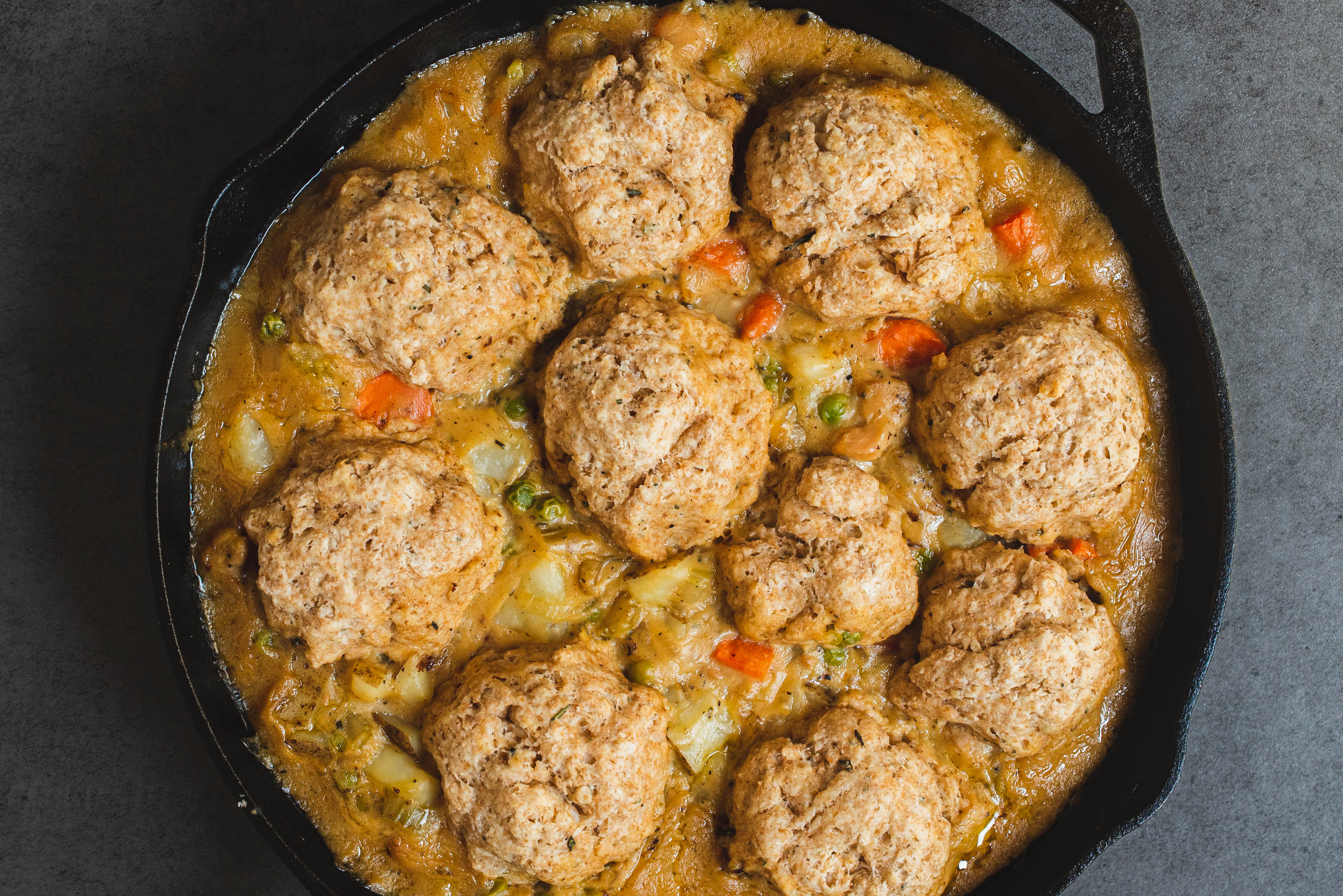 Sinful Pot Pie N' Biscuits