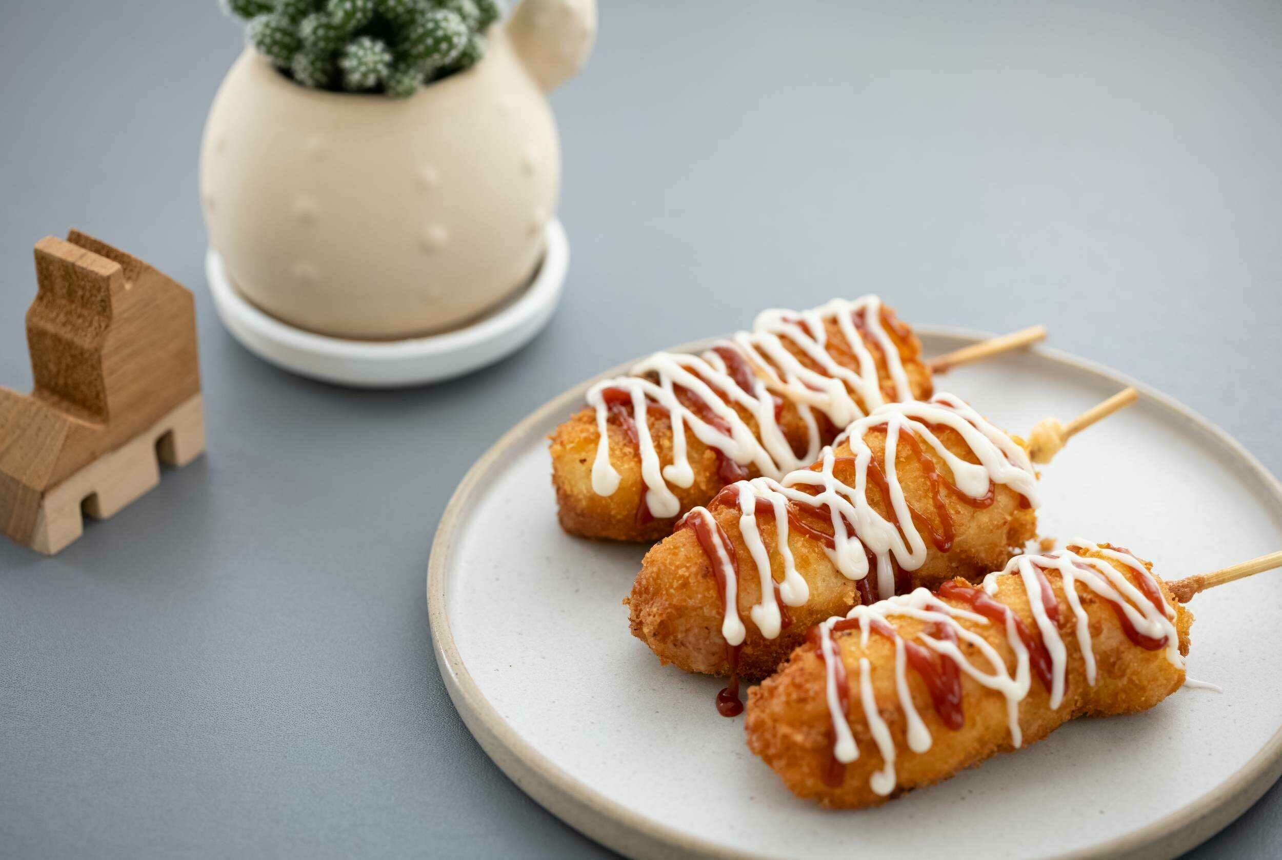 Crispy Korean Corn Dogs