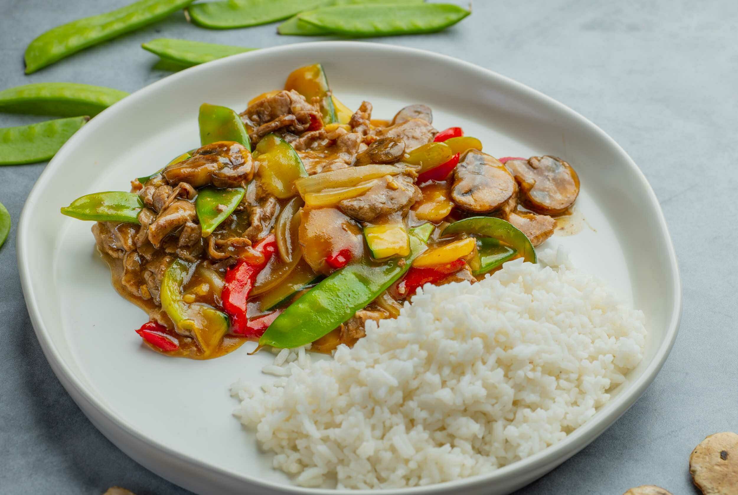 Pepper Steak with Squash