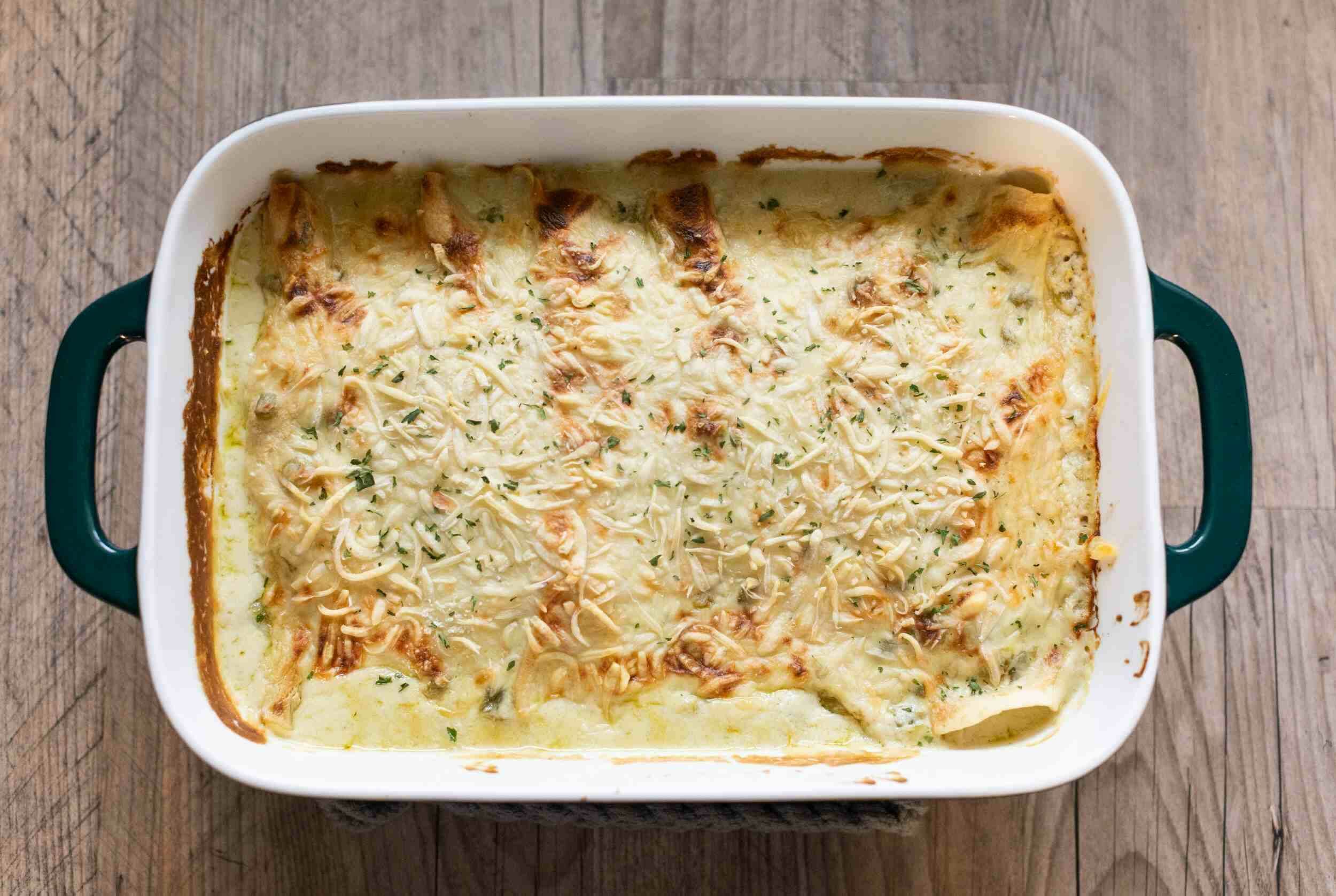 White Chicken Enchiladas